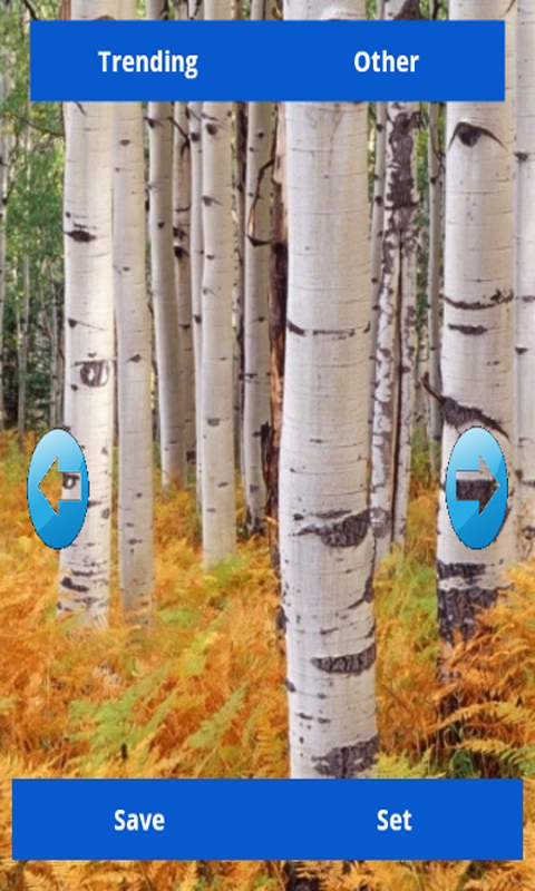 Aplicación Tree Wallpapers en Amazon Appstore