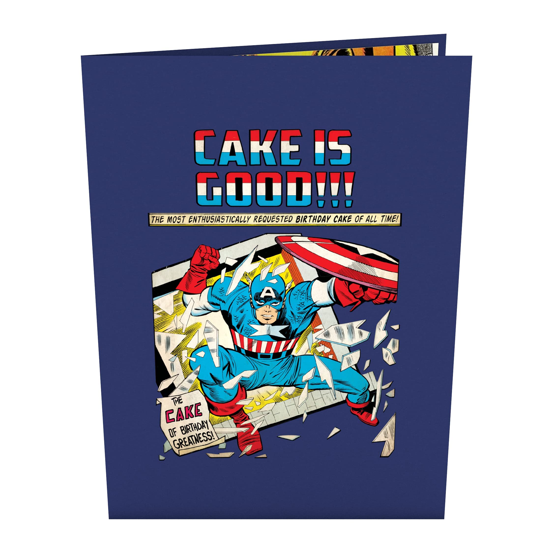 Lovepop Marvel Comic Birthday Cake Pop Up Card - 3D Card, Birthday Card ...