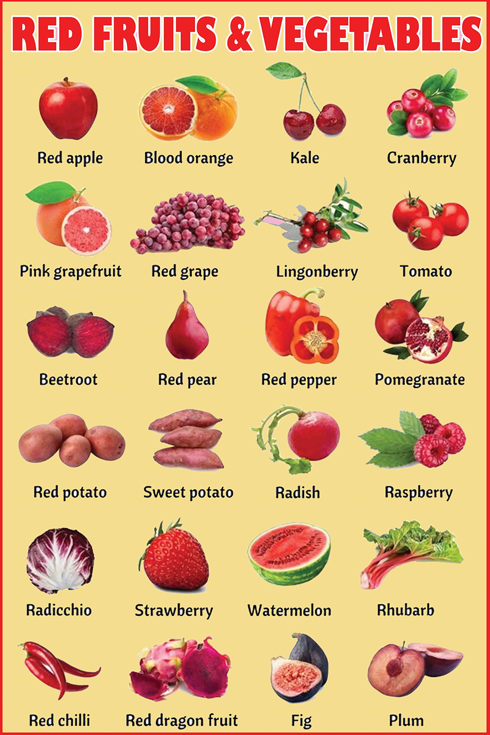 Red Fruits And Vegetables Red Food Fruit Heart For Valentine's Day
