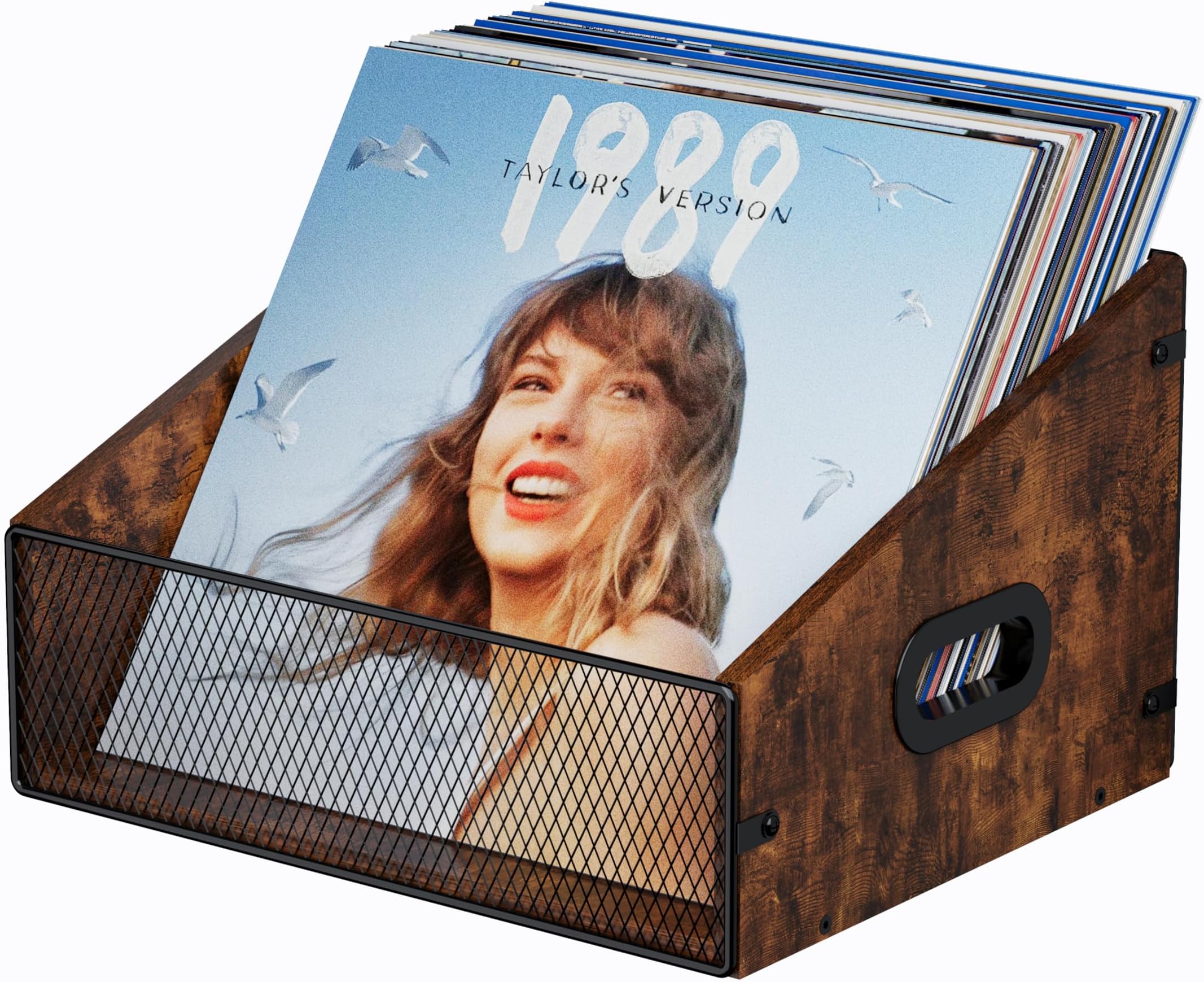 Amazon.com: Atlantic Record Crate – Stackable Vinyl Record Storage ...