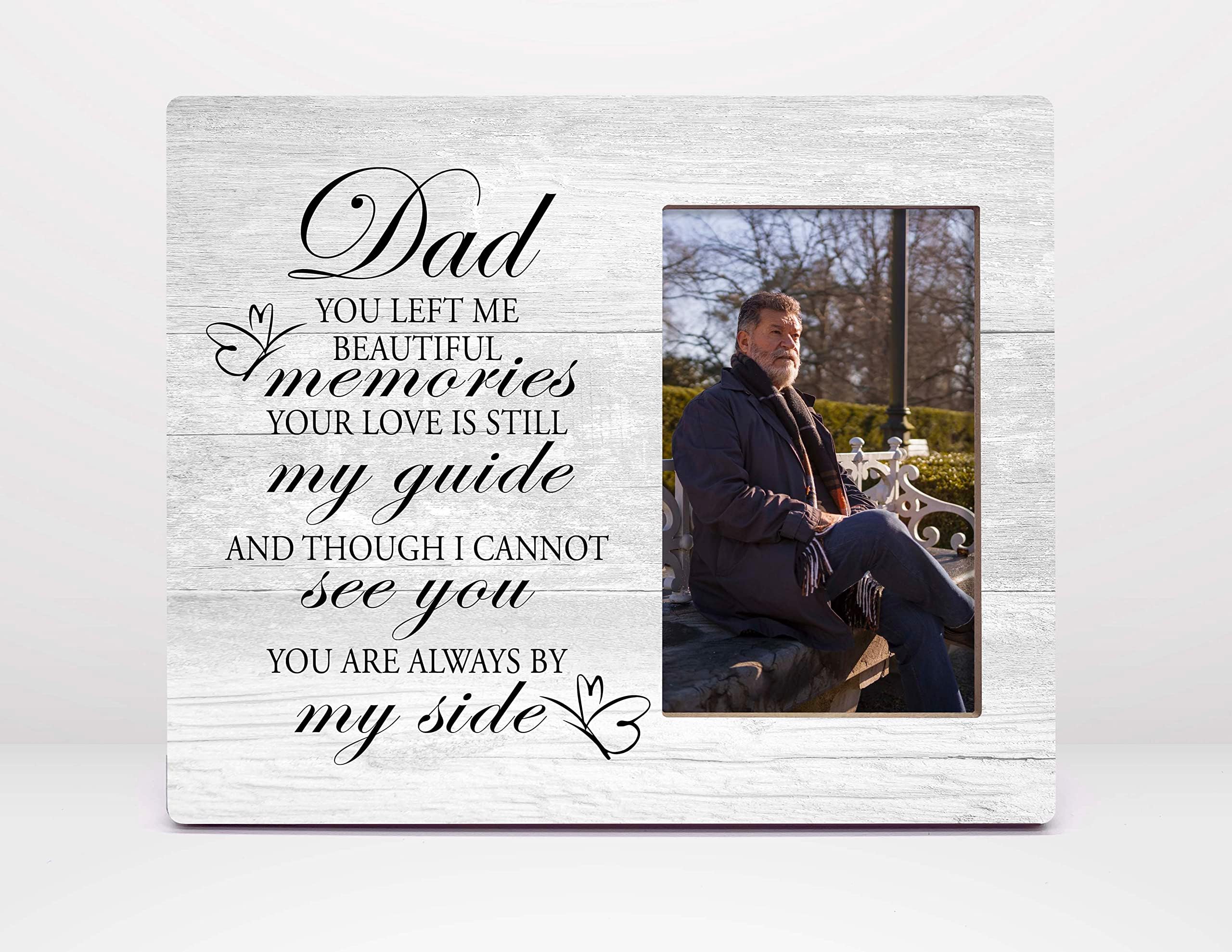 Amazon.com - Dad: A Daughter's First Love 4x6 Inch Wood Picture Frame ...
