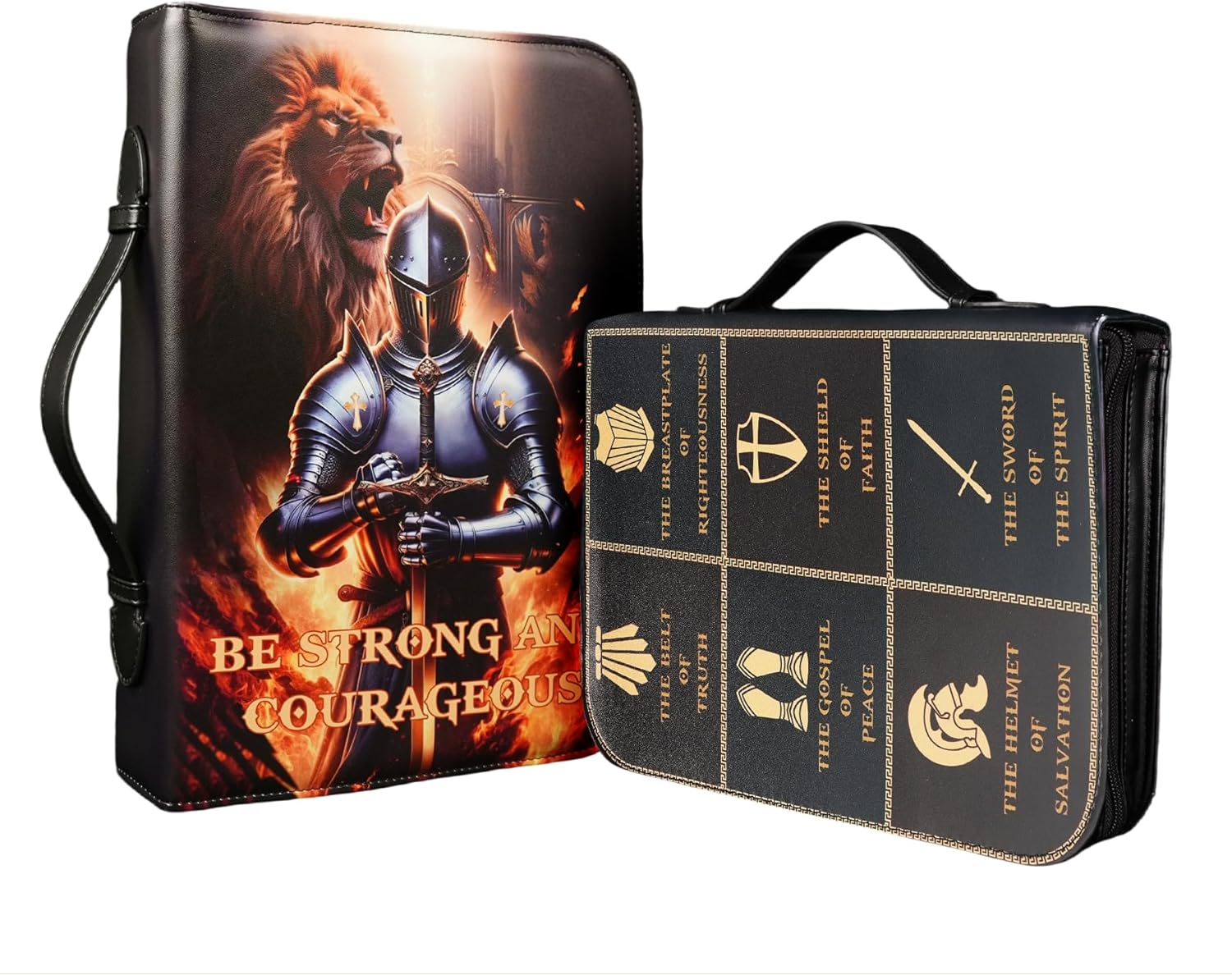 Amazon.com: Bible Cover Case for Men Large Armor of God Bible Carrying ...