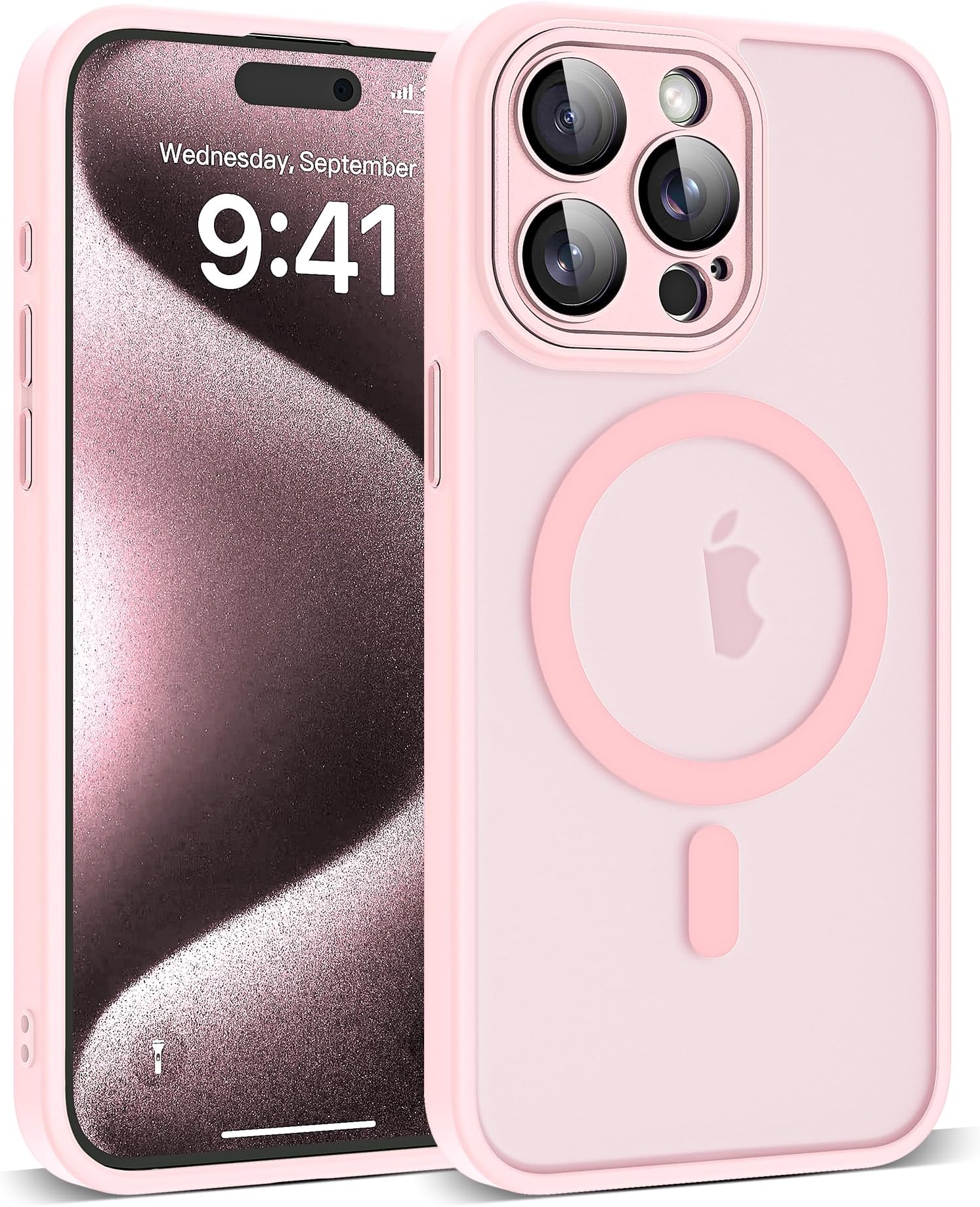 Amazon.com: Symcele Designed for iPhone 15 Pro Case, Compatible with MagSafe, with Privacy ...