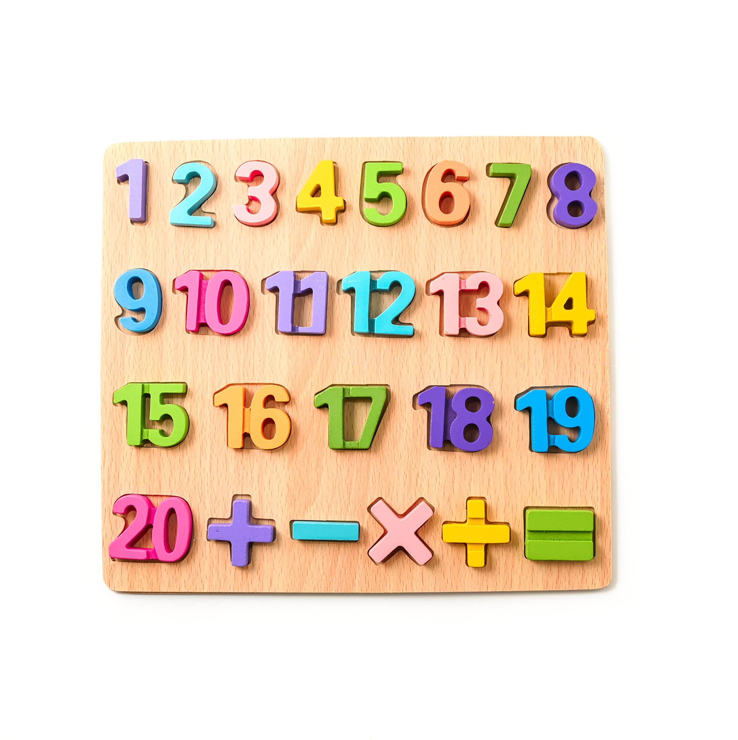 Buy Lil Lattus Wooden Numbers Counting 1 to 20 | 3D Color Learning ...