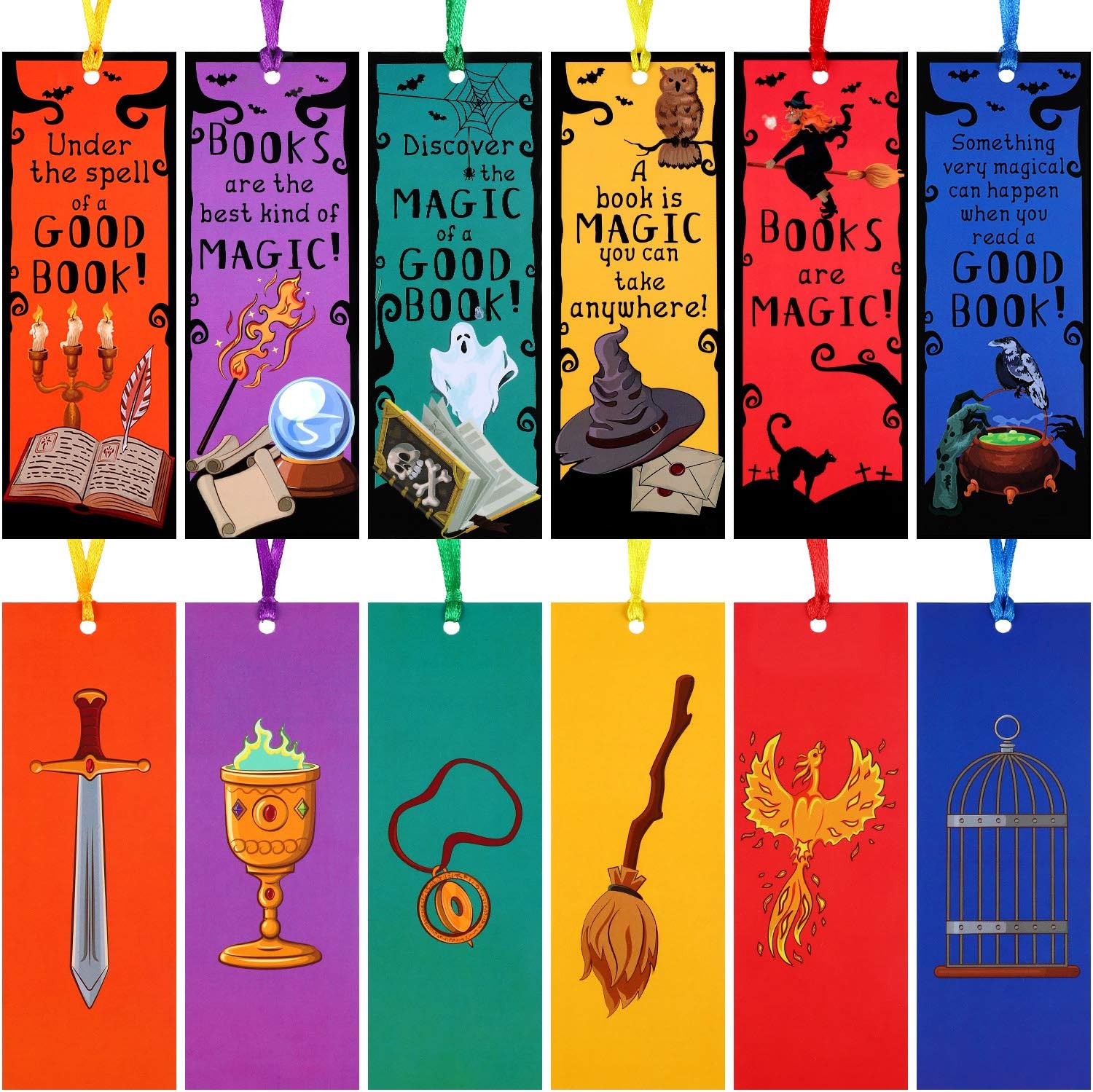 Amazon.com: Laminated Wizard'S Academy Bookmarks - 48 Pieces ...