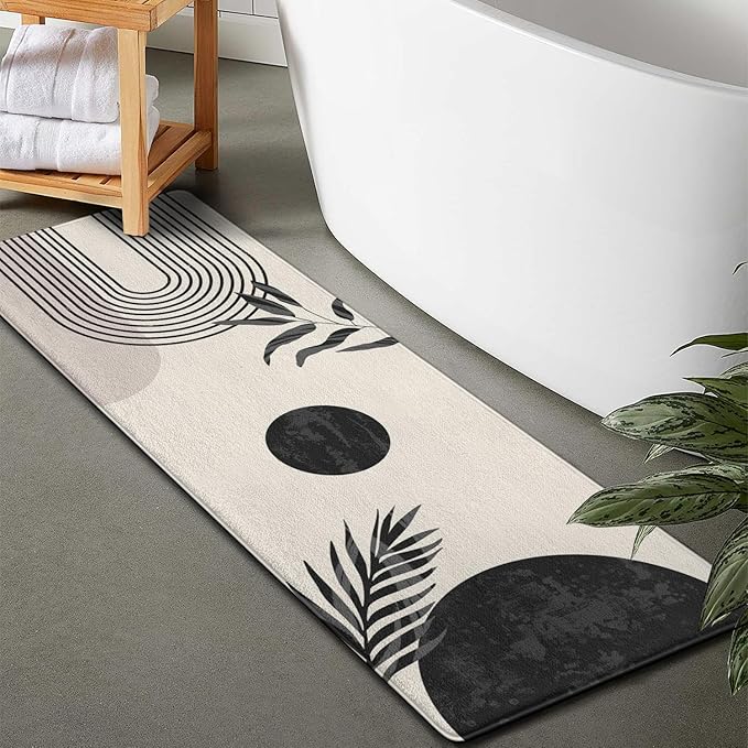 Amazon.com: Boho Bathroom Runner Rug Non Slip, Large Long Bathroom Rug ...
