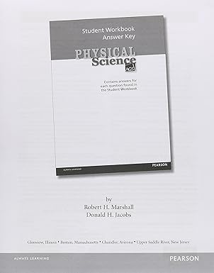 AGS PHYSICAL SCIENCE 2012 STUDENT WORKBOOK ANSWER KEY GRADES 6/12: AGS ...