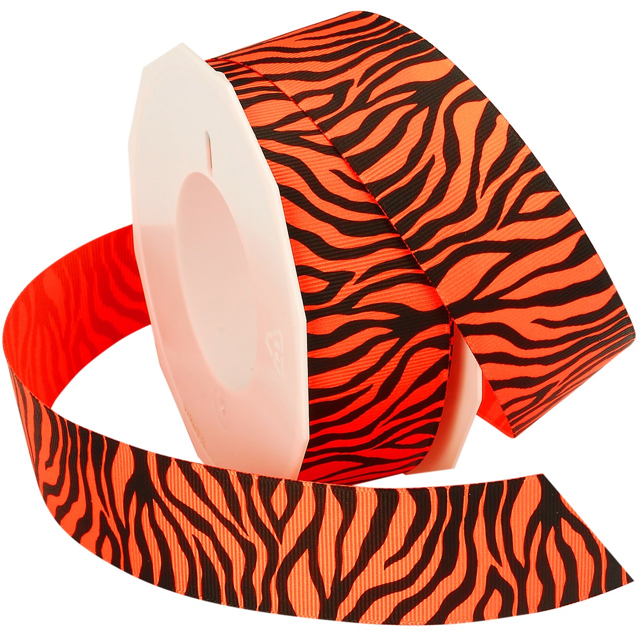 Neon Orange Zebra Print