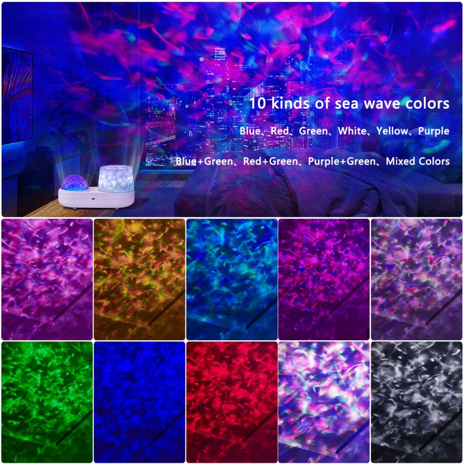 Snapklik.com : Ocean Wave & Light Star Galaxy Projector