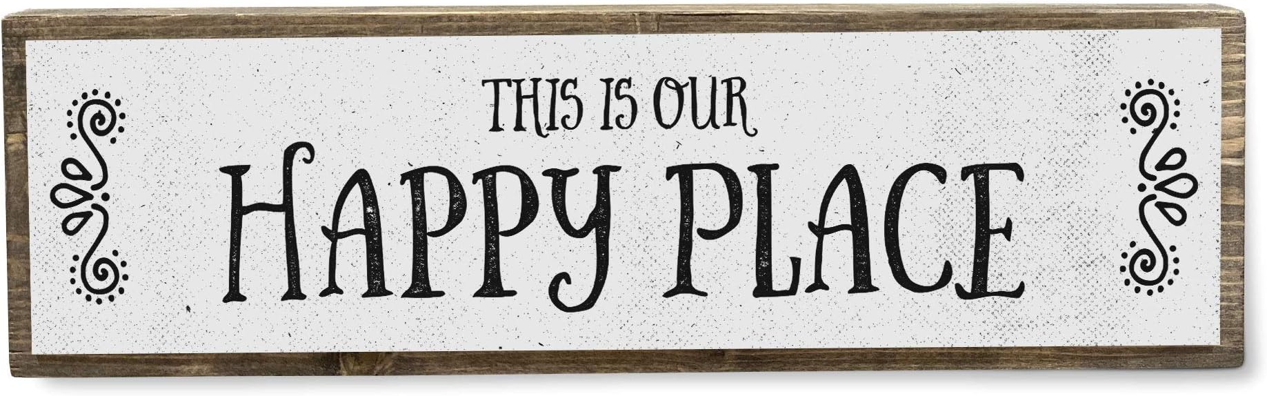 Amazon.com : Tamengi This is Our Happy Place Sign | Living Room Wall ...