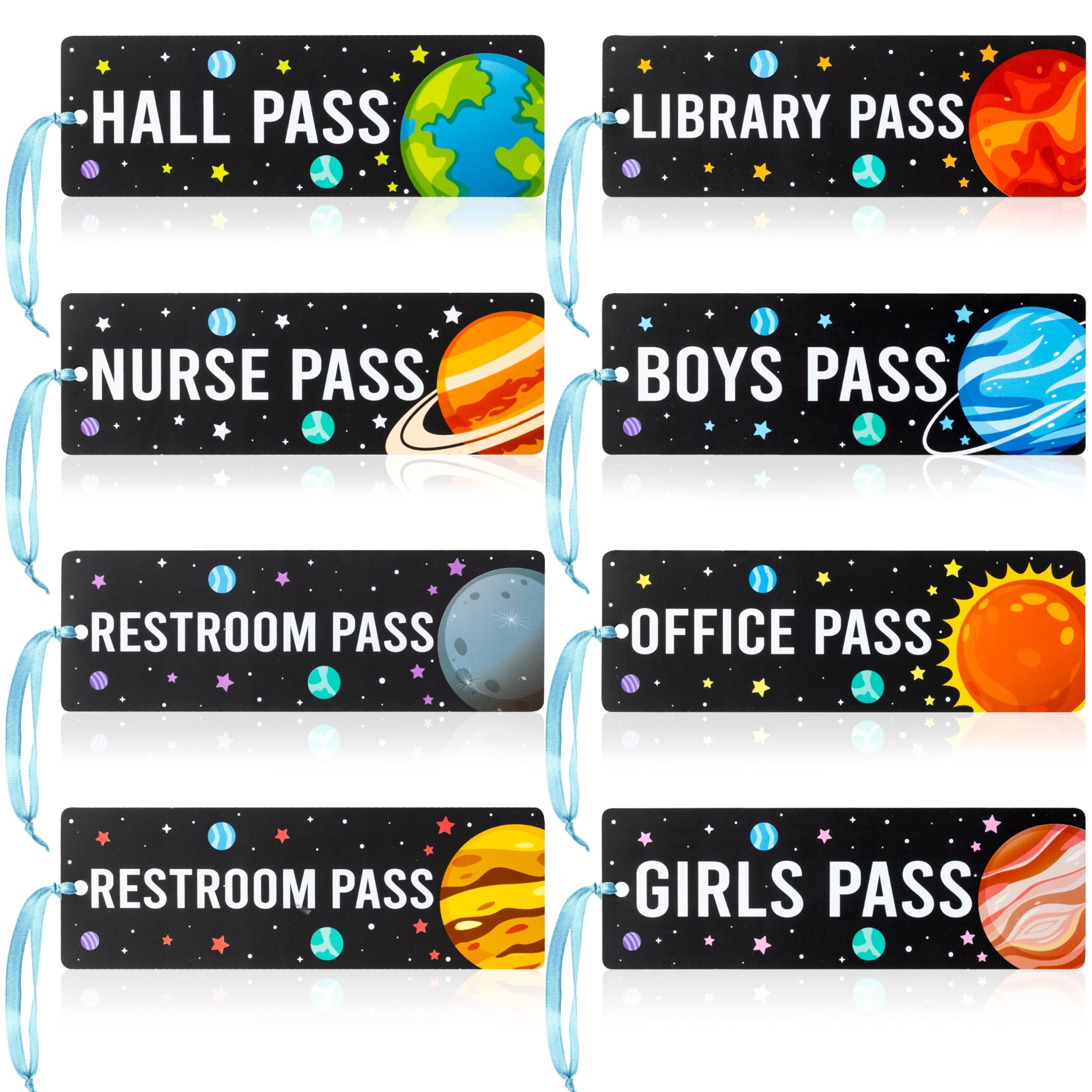 Amazon.com: BeYumi Planets Magnetic Hall Pass - 8Pcs Outer Space ...