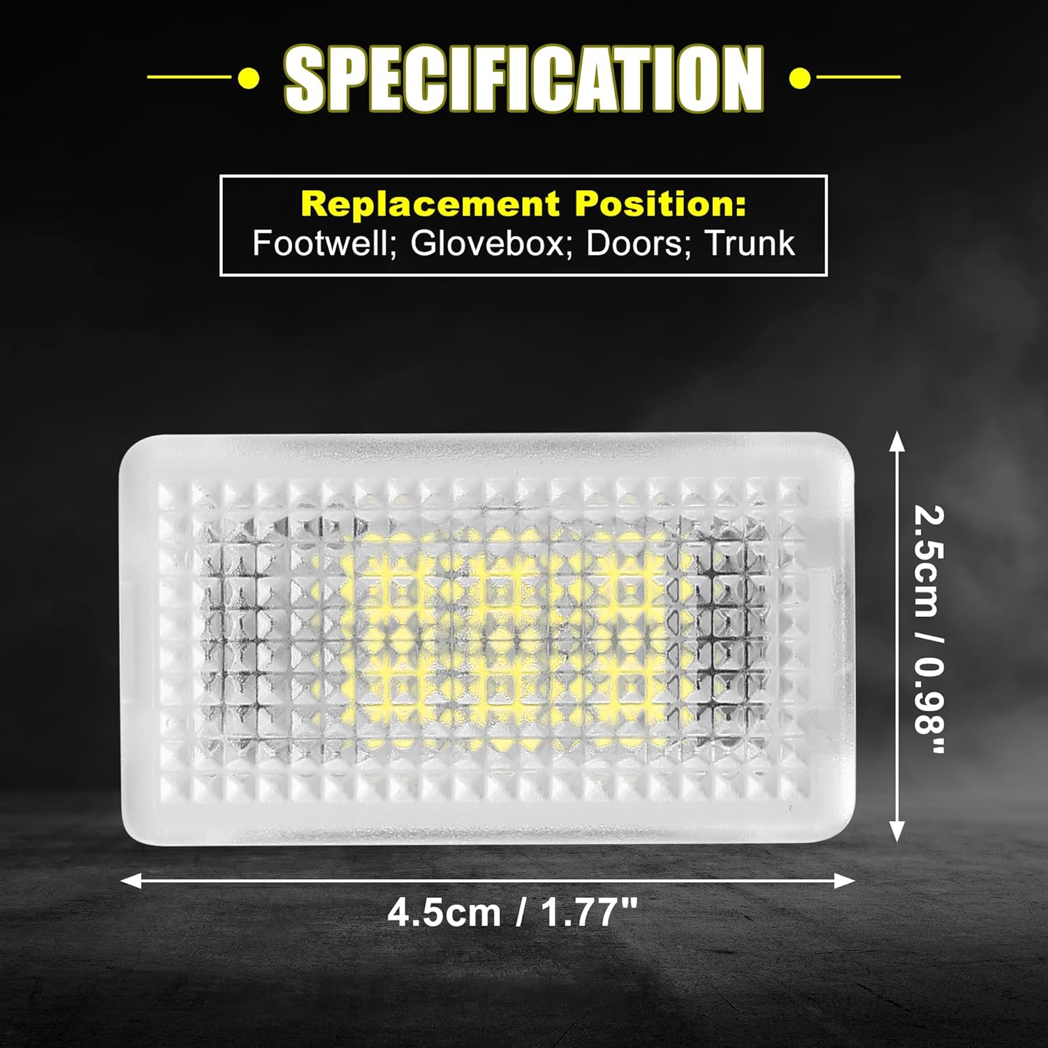 X AUTOHAUX 4 luces LED para Tesla modelo 3YSX para puerta de pie charco ...