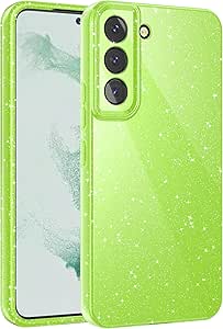 Amazon.com: CUZMIGO Sparkly Case for Samsung Galaxy S22, Cute Neon Bright Color Phone Cases for ...