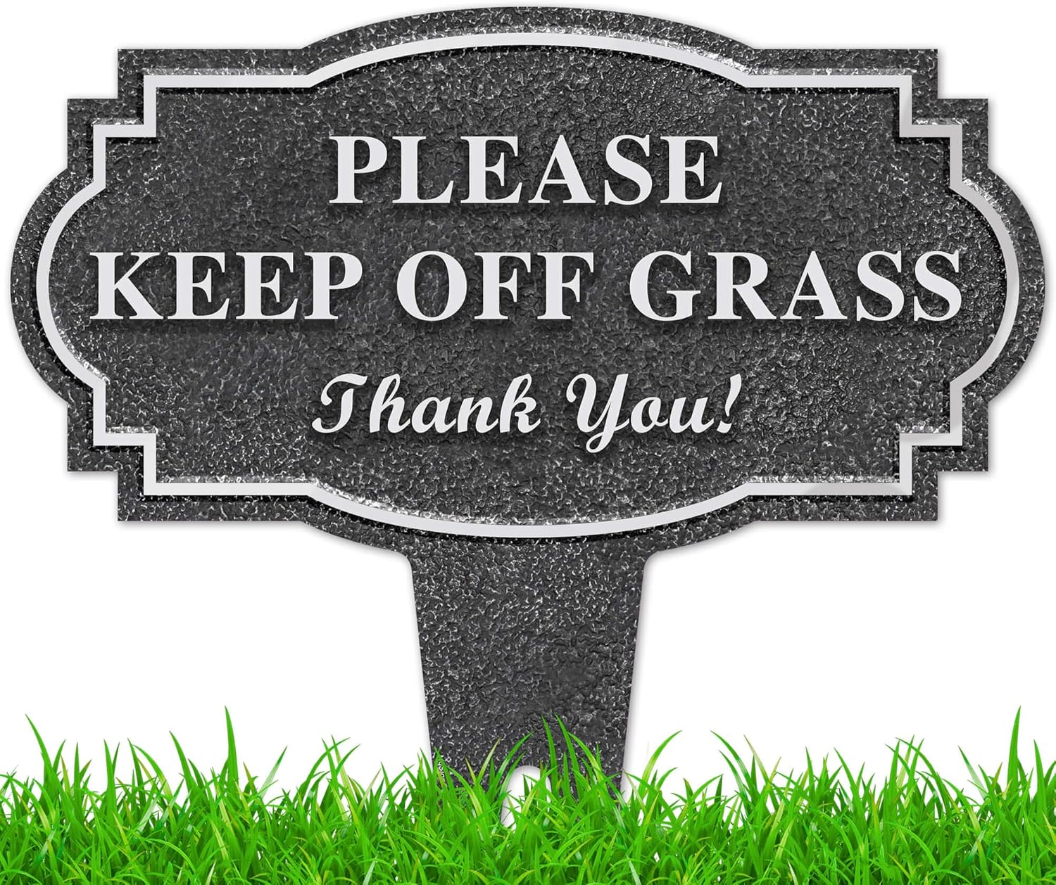 Amazon.com : Please Keep off Grass, Thank you Sign, 13x13, Heavy Duty ...
