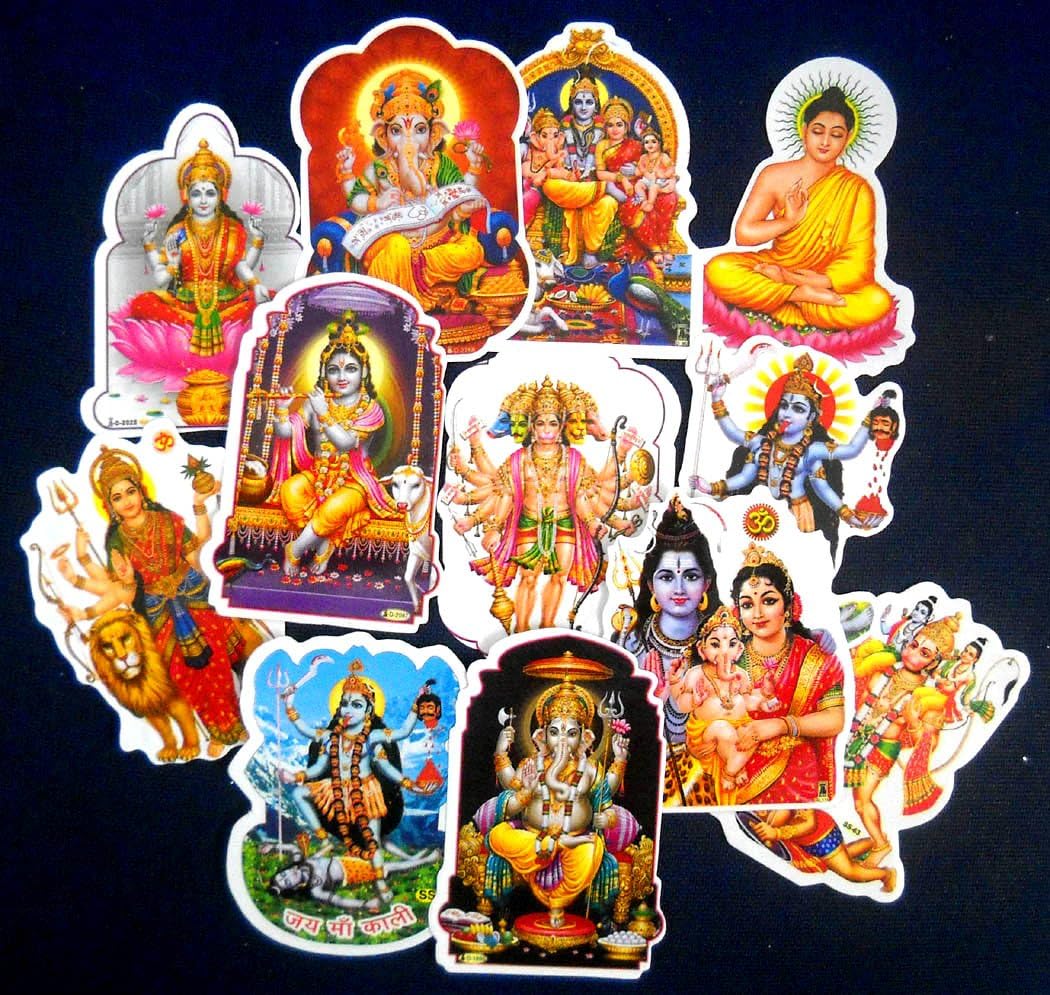 Amazon.com: Wholesale lot of 20 Small Hindu Gods Stickers (Size - 3 ...