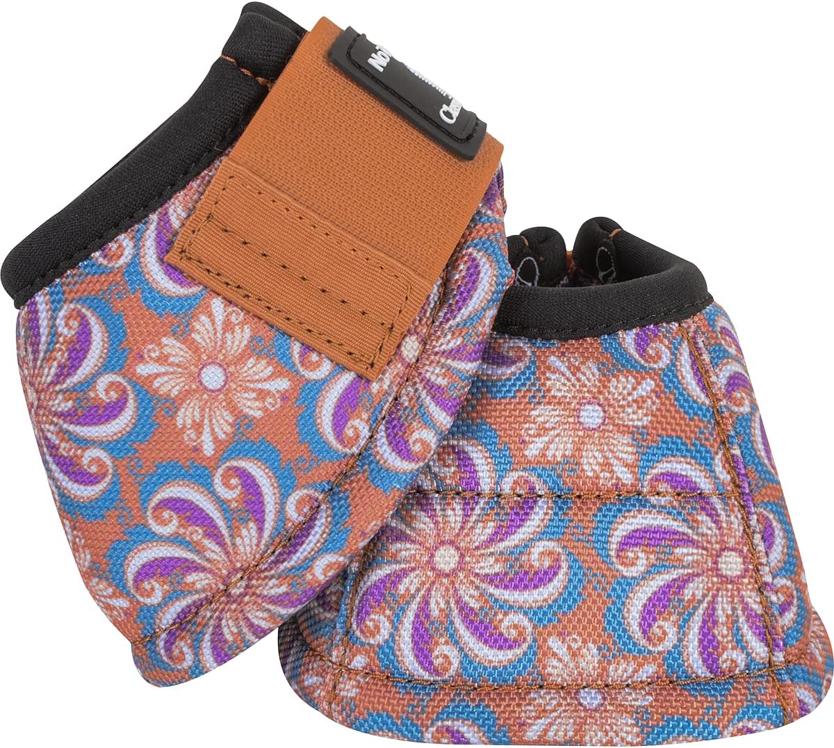 Classic Equine CDNDL20PW Pinwheel No-Turn Bell Boots Pinwheel Large