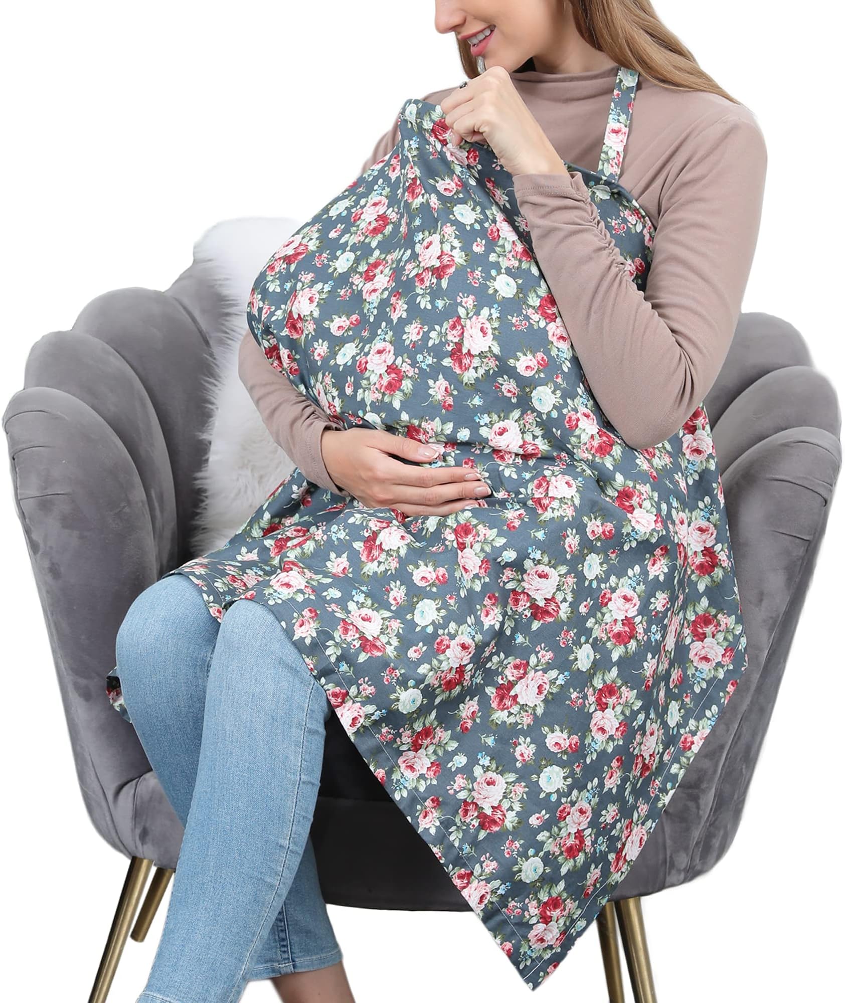 Amazon.com : LK Baby Infinity Nursing Scarf Breastfeeding Cover Ultra ...