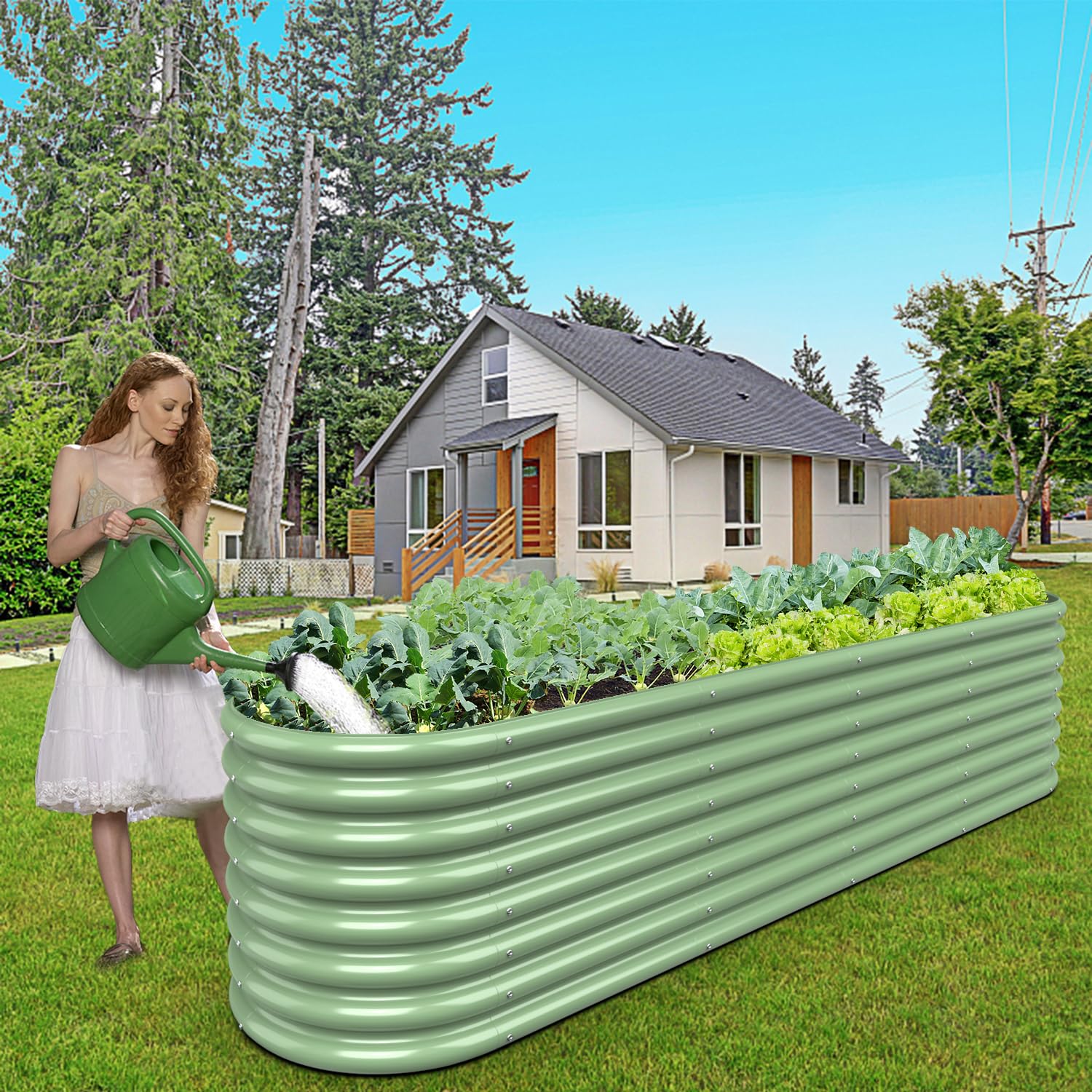 Front House Mounded Garden Beds