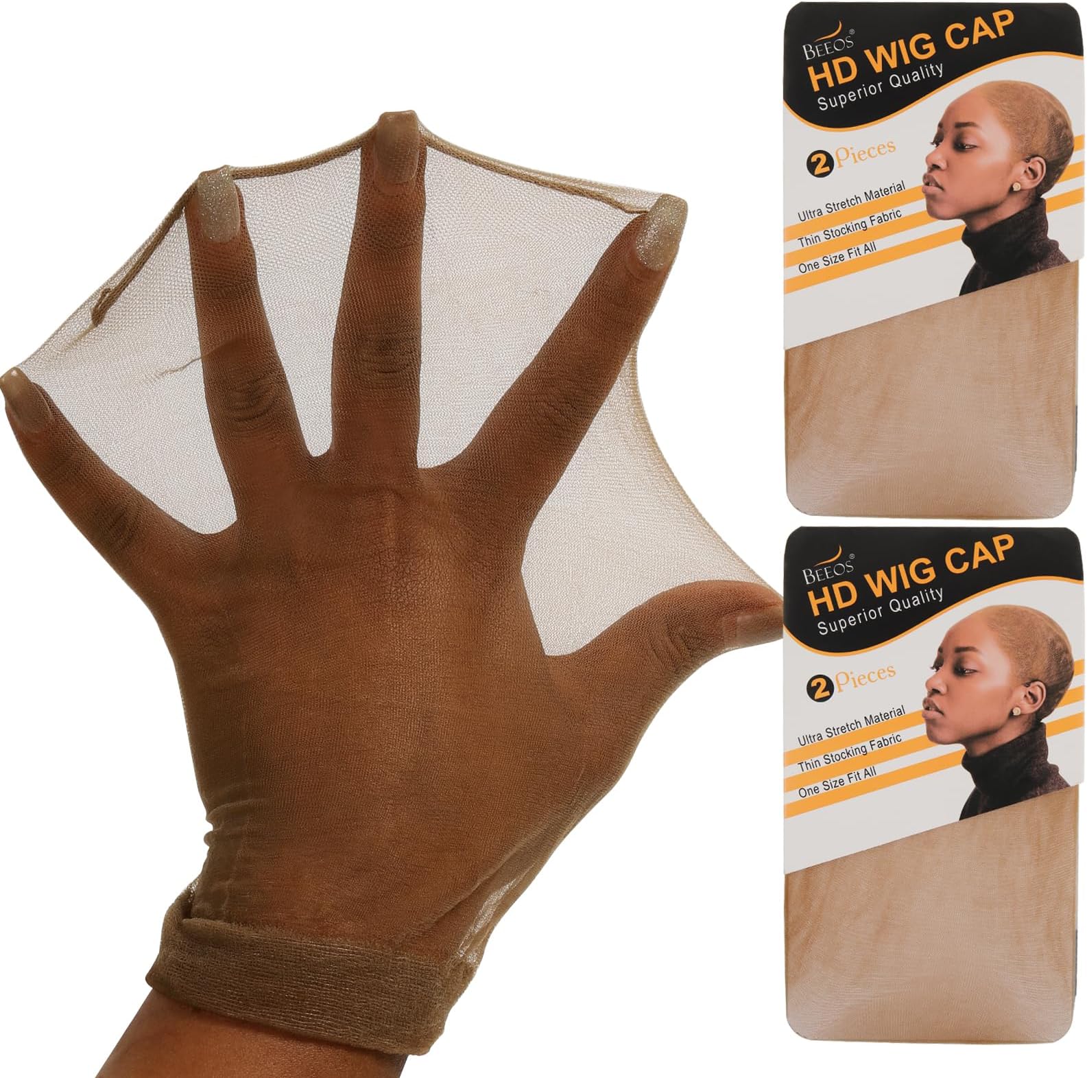 Amazon.com: FANDAMEI Wig Cap, 4 pieces Dark Brown Stocking Wig Caps ...