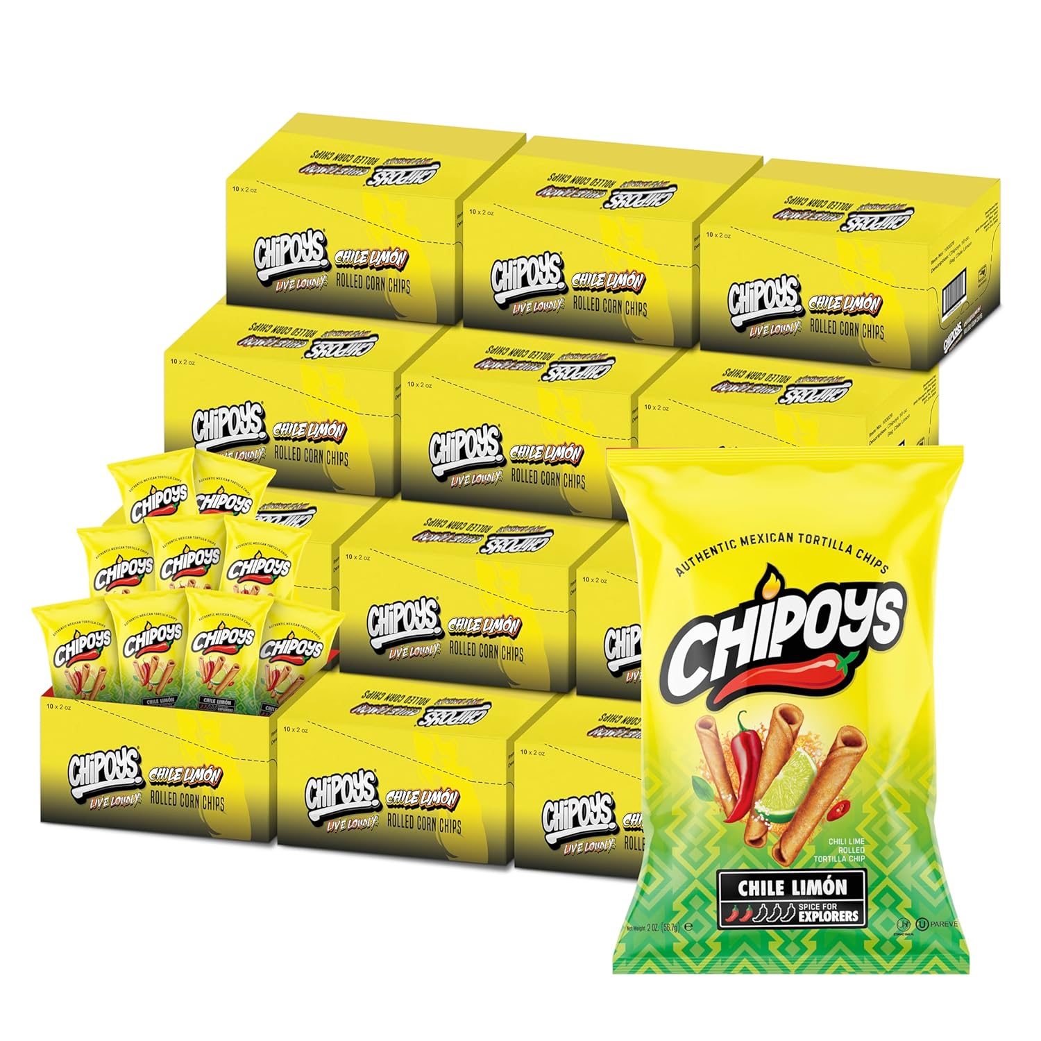 Amazon.com: Chipoys Chile Limón Spicy Jalapeño Lemon Maiz Corn Tortilla ...