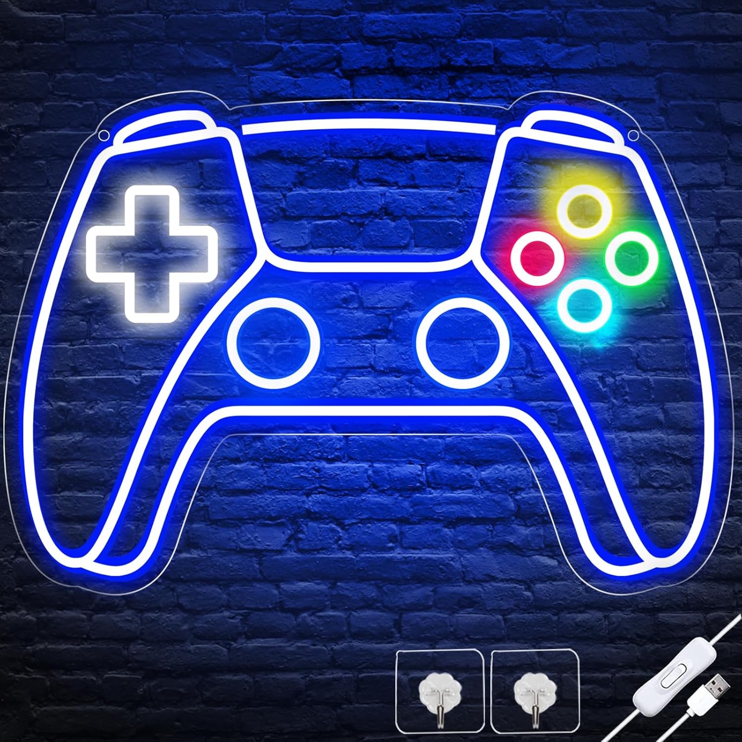 Ethereal Lomoer Gamer Neon Sign, Gamepad Shaped LED Sign for Room Decor ...