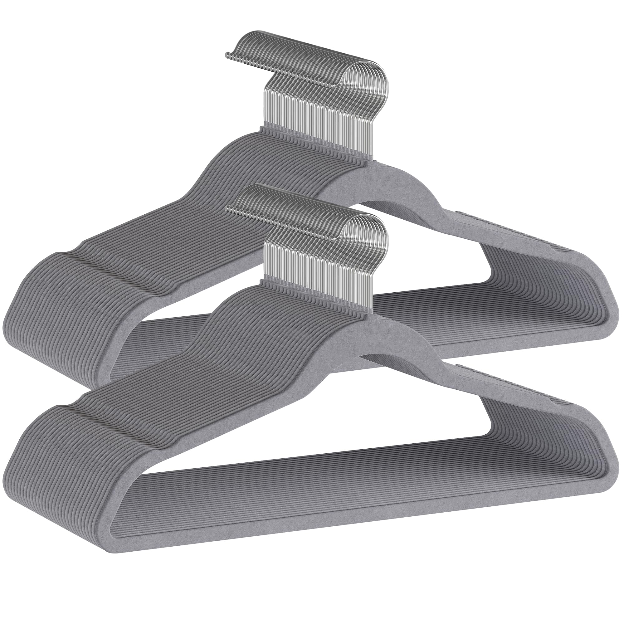 Amazon.com: GETORO Velvet Hangers 60 Pack, Non Slip Space Saving ...