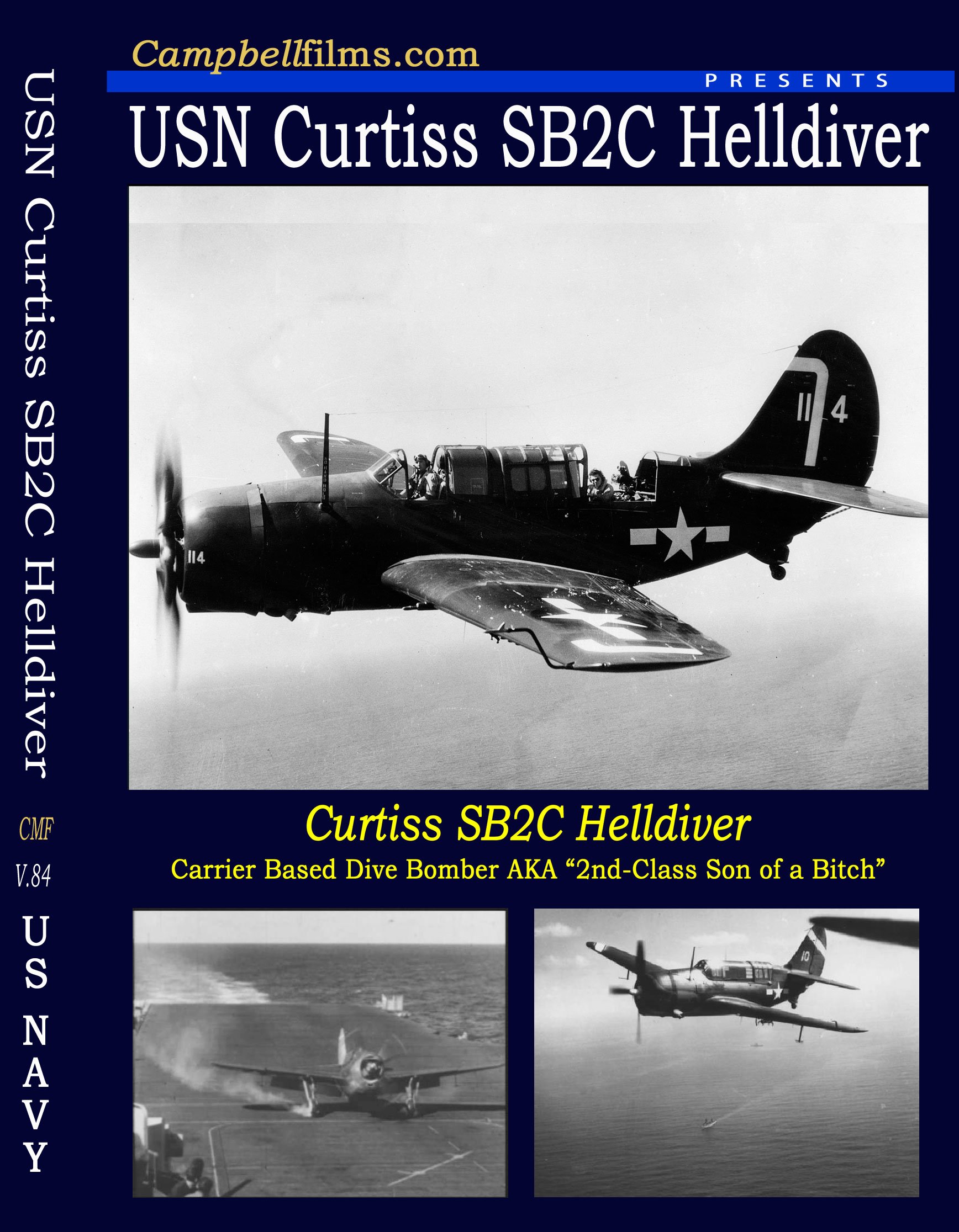 Amazon.com: US Navy Curtiss SB2C Helldiver films WW2 Pacific Carrier ...