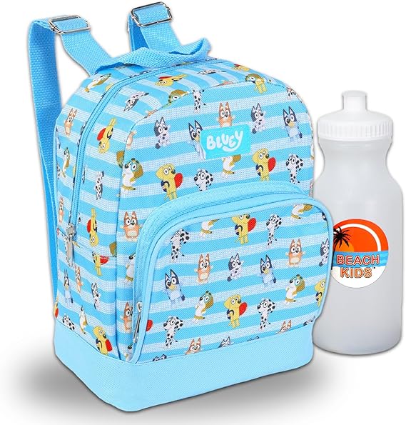 Amazon.com | Bluey Mini Backpack for Kids - Bundle with 10” Canvas ...
