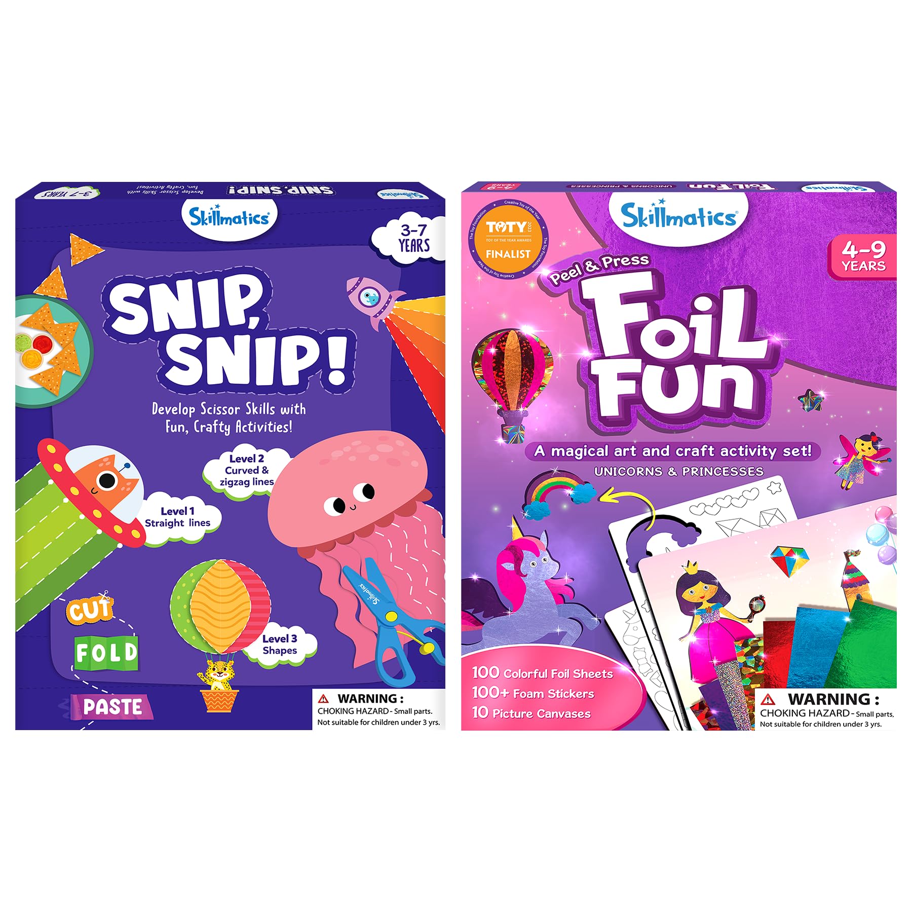 Amazon.com: Skillmatices Snip, Snip & Foil Fun Princesses Bundle, Gifts ...