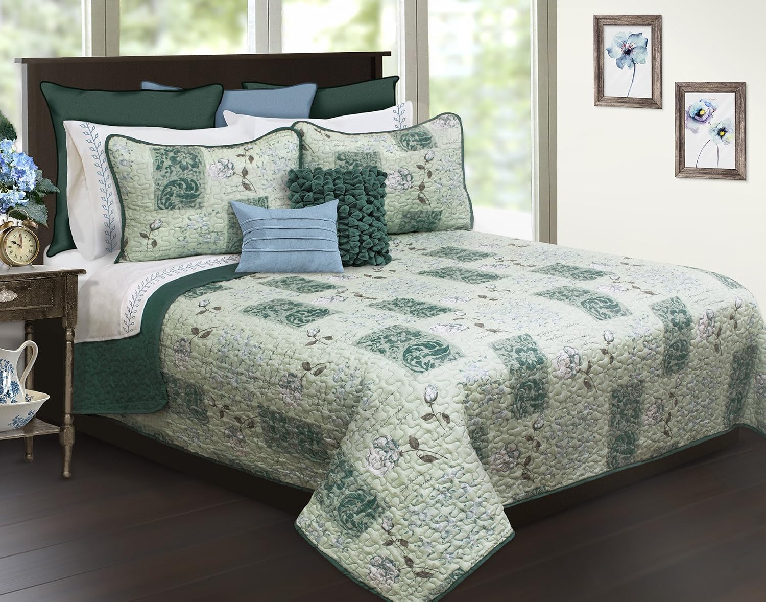 Safdie 60115.3K.32 King Kyra Quilt Set (3 Piece) : Amazon.de: Küche ...