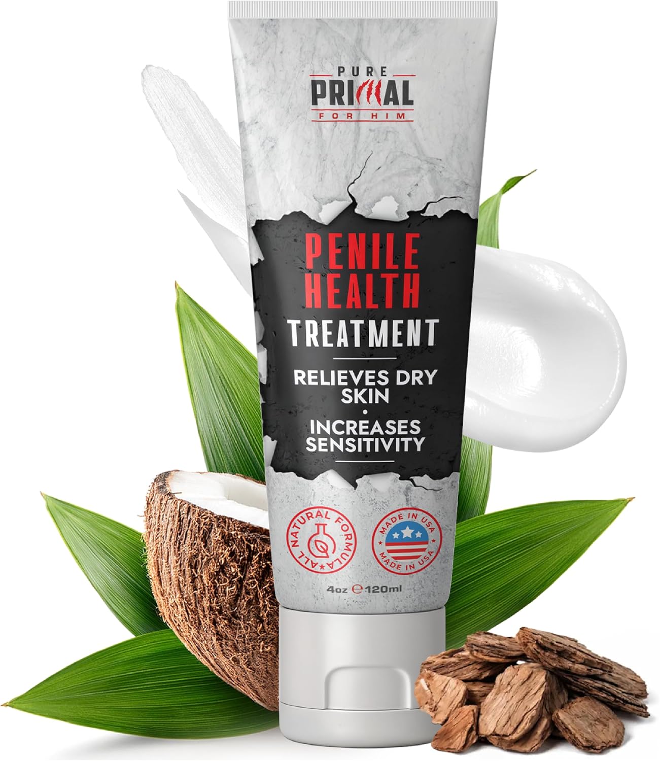 Pure Primal Premium Penile Health Cream - Advanced Moisturizing Lotion ...