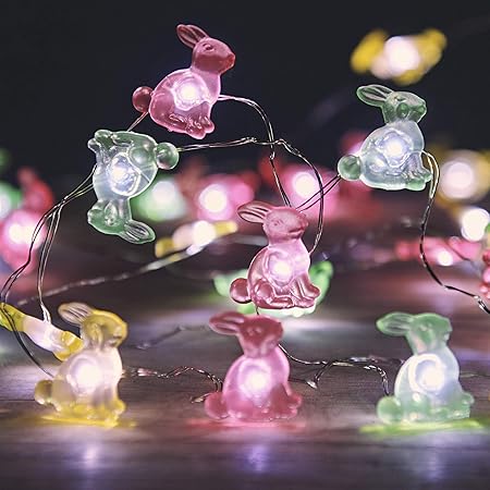 Amazon.com: Easter Decoration Lights, Impress Life Rabbit Bunny Festive ...