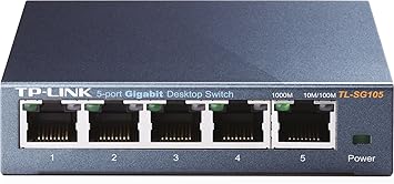 TP-Link TL-SG105 5 Port Gigabit Unmanaged Ethernet Network Switch, Ethernet Splitter, Plug and ...