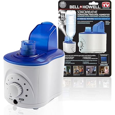 Amazon.com: Bell+Howell Sonic Breathe Water Bottle Humidifier, Easy to ...