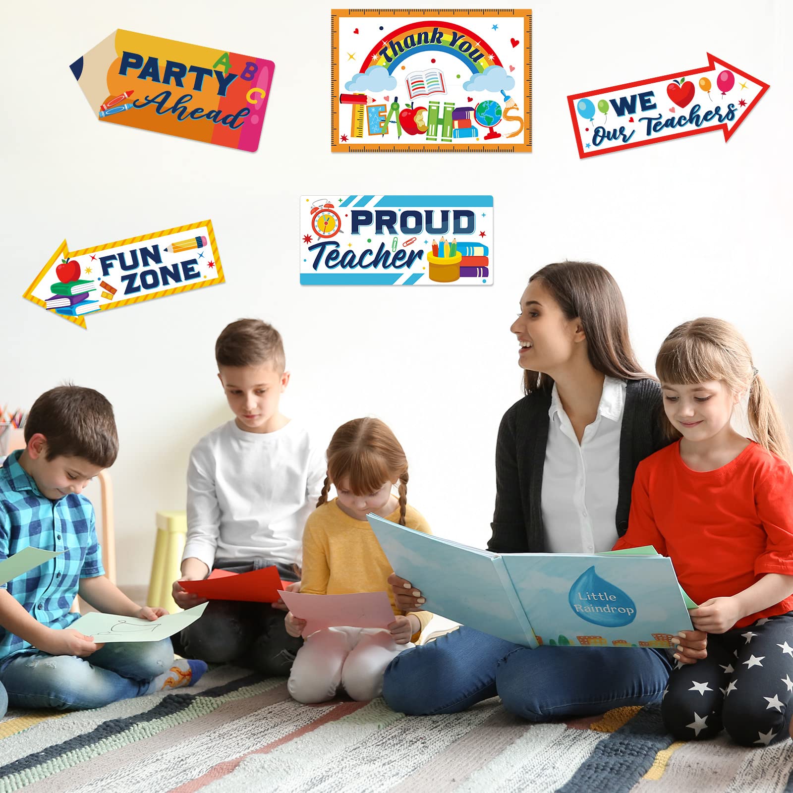 Snapklik.com : 20 Pcs Teacher Appreciation Signs Thank You Teachers ...