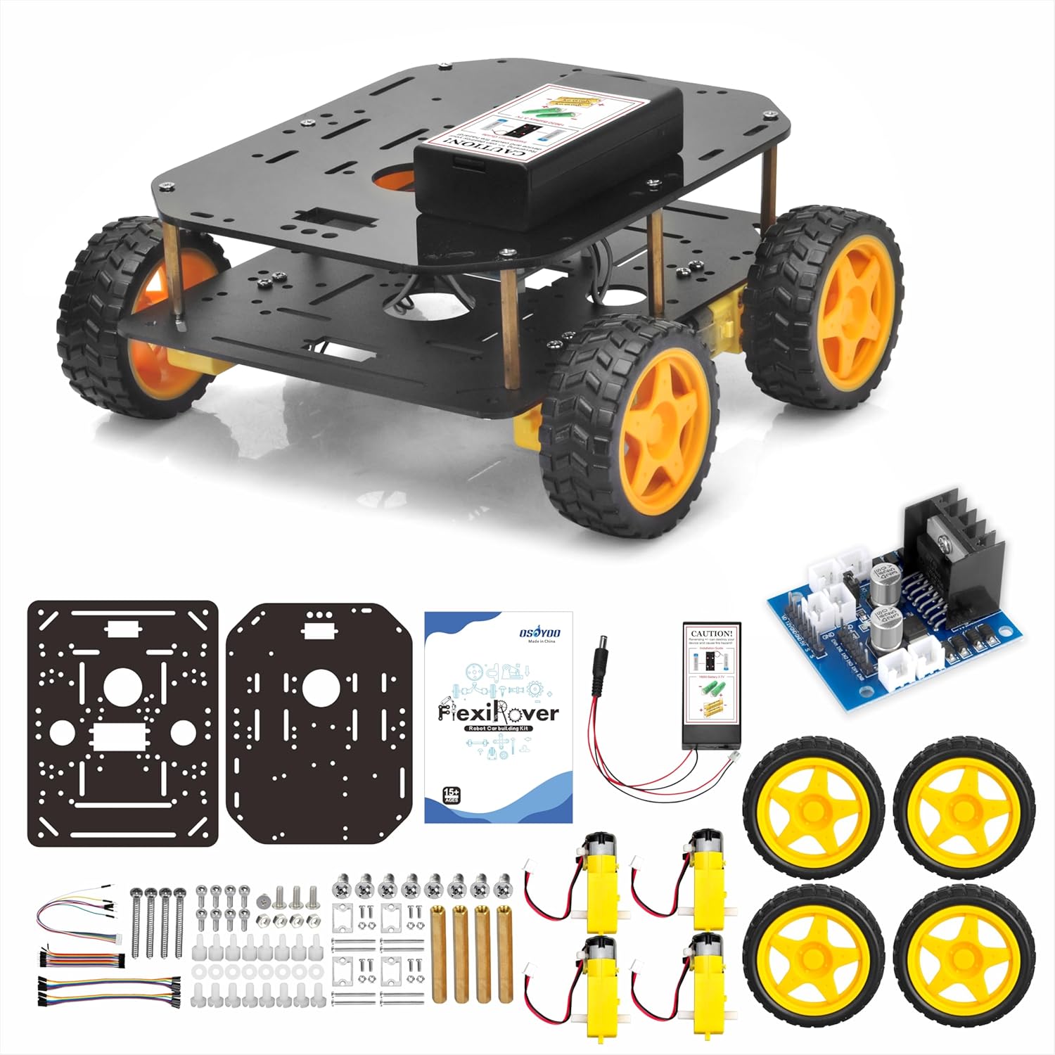 Amazon.com: OSOYOO FlexiRover Building Kit for Arduino – Customizable ...