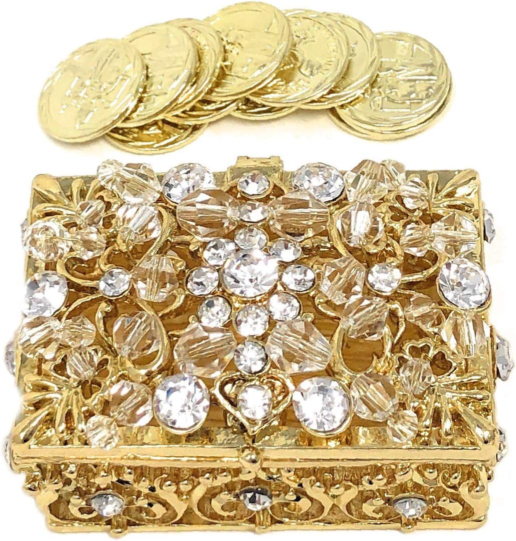 Amazon.com: 2" Heart Gold Wedding Arras Set, Gold Arras Para Boda with ...