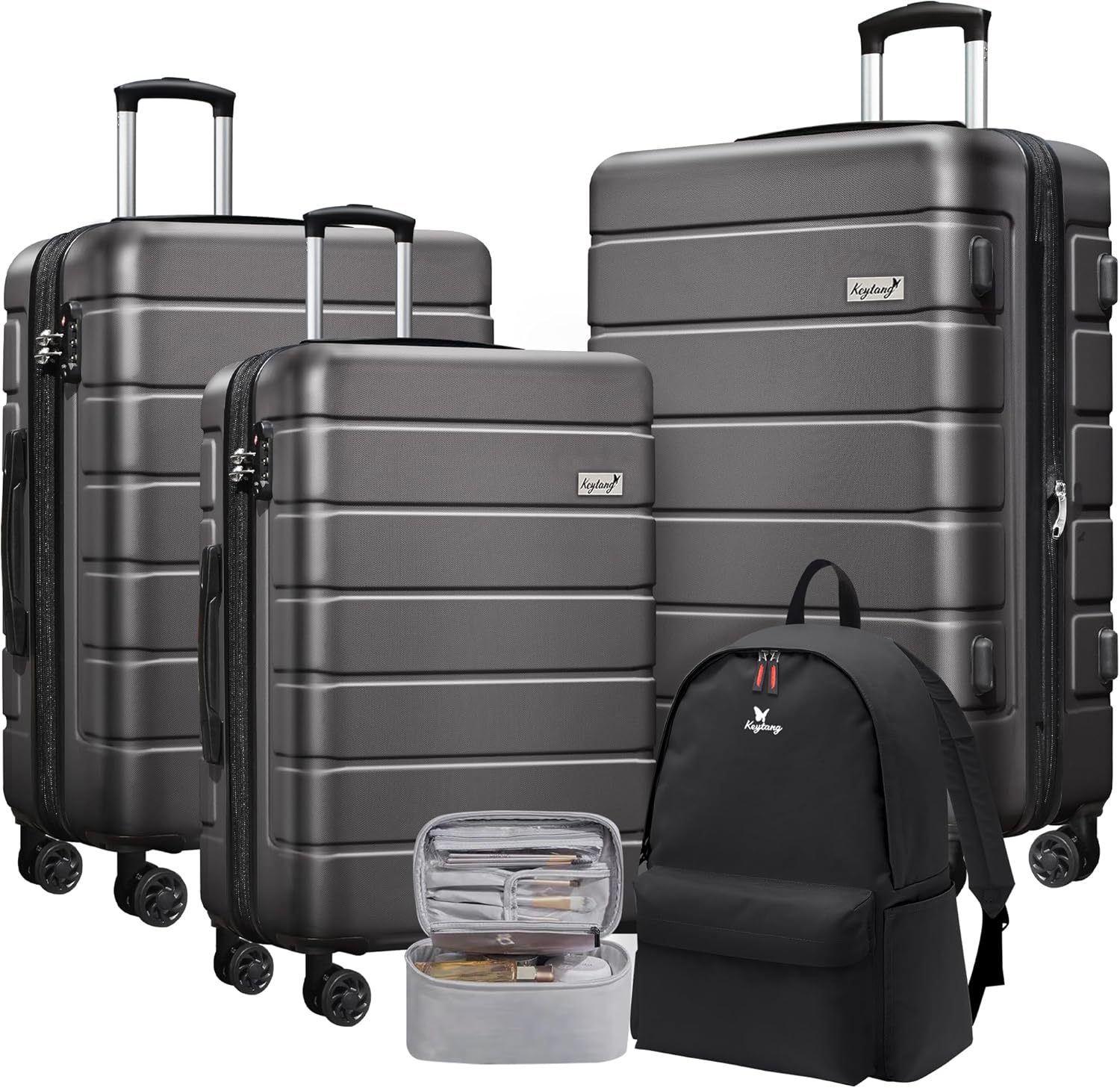 Amazon.com | Explorer Luggage Set with TSA Lock, Lightweight Hardside ...