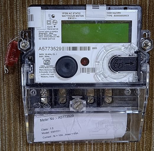 L&T (Larsen & Toubro Limited) Single Phase Sub Meter LCD Display 10-60A ...