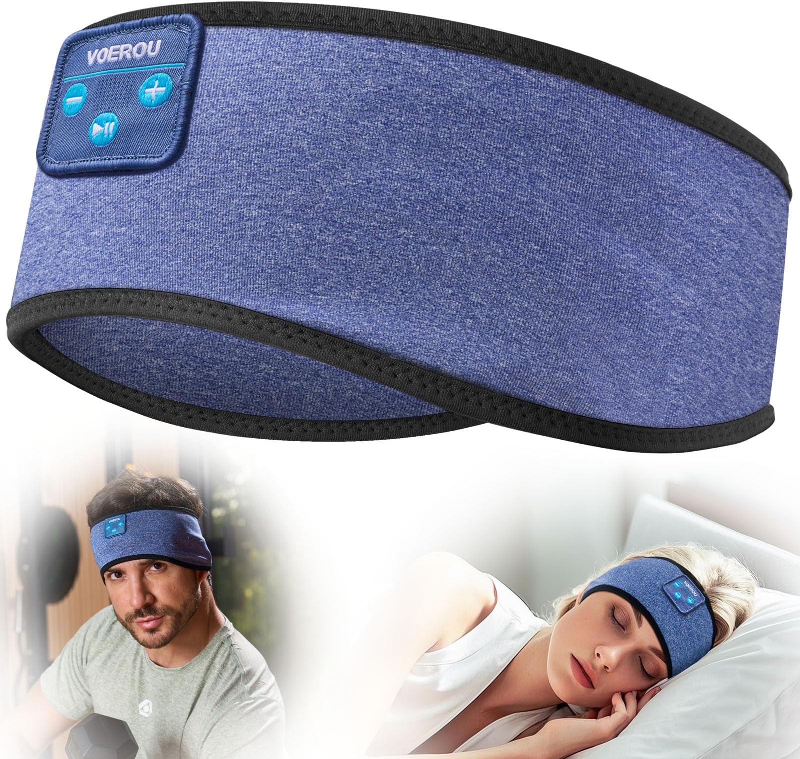 Amazon.com: Sleep Headphones Bluetooth Headband for Side Sleeper, 14 ...