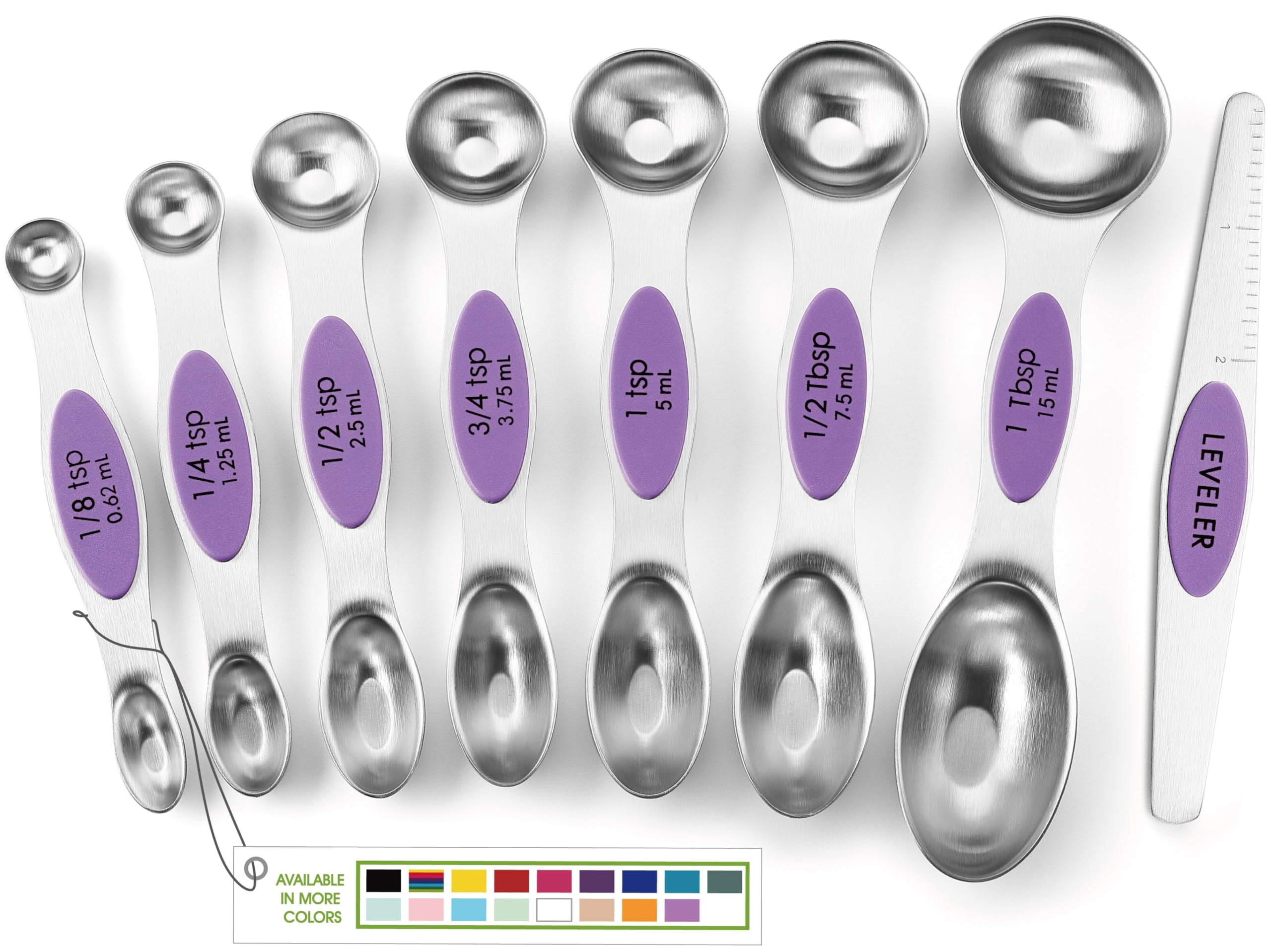 Amazon.com: Spring Chef Stainless Steel Magnetic Measuring Spoons Set ...