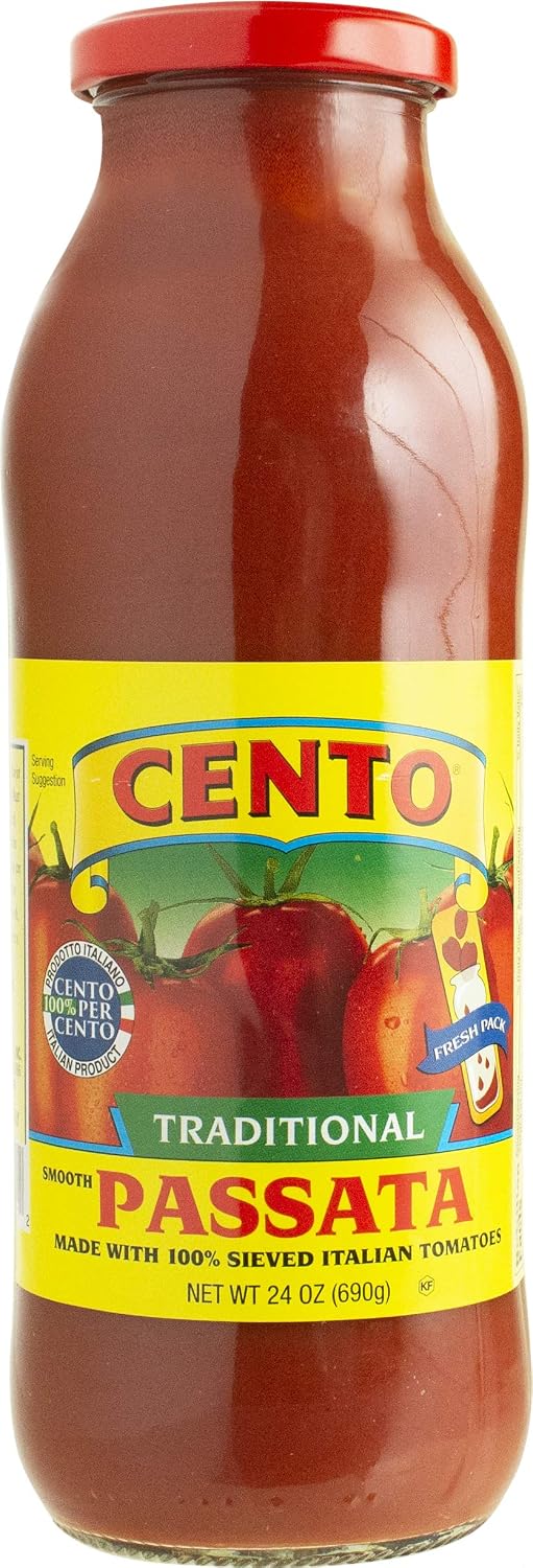 Amazon.com : Cento Tomato Passata Puree, 24 Ounce (Pack of 6) : Grocery ...