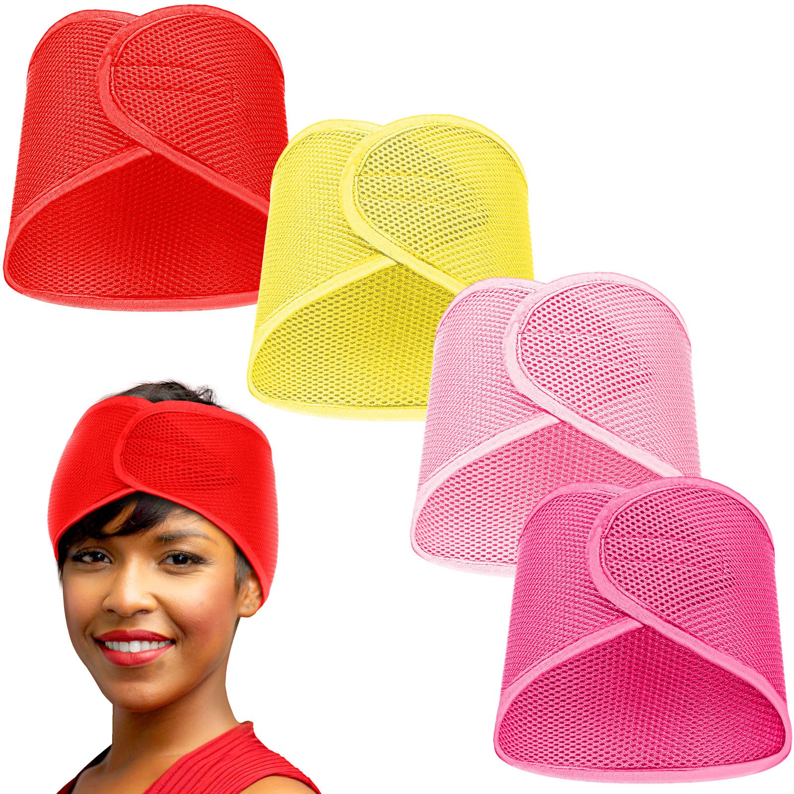 Amazon.com : Xuhal 4 Pieces Mesh Hair Wraps for Black Women's Natural ...