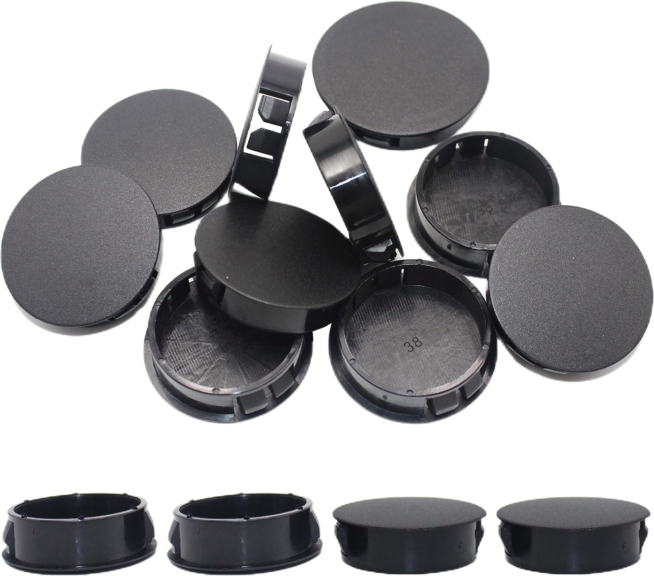 Amazon.com: Jersvimc 25Pcs 1 1/2 Inch(38mm) Black Hole Plug Plastic ...