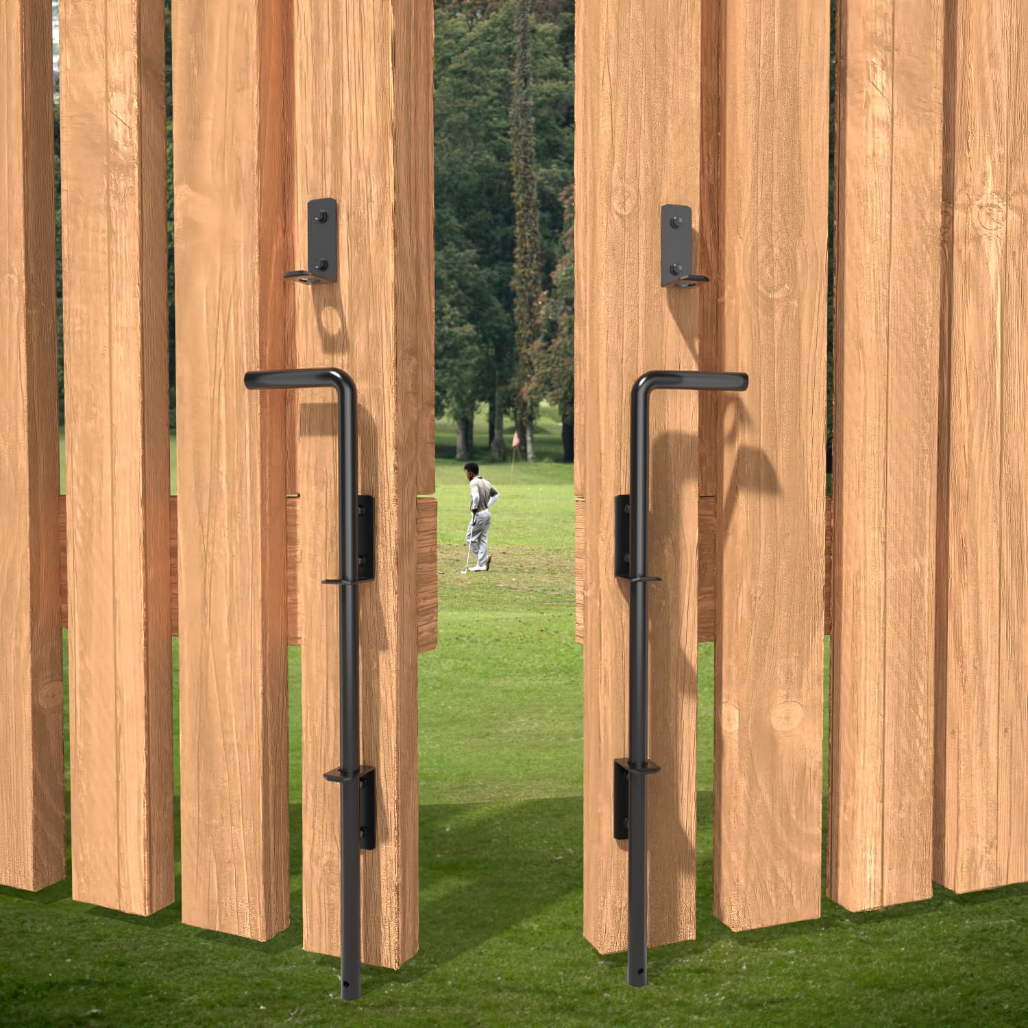 Amazon.com: SAMKEYTEW 24" Cane Bolts for Gates Ground Gate Latch for ...