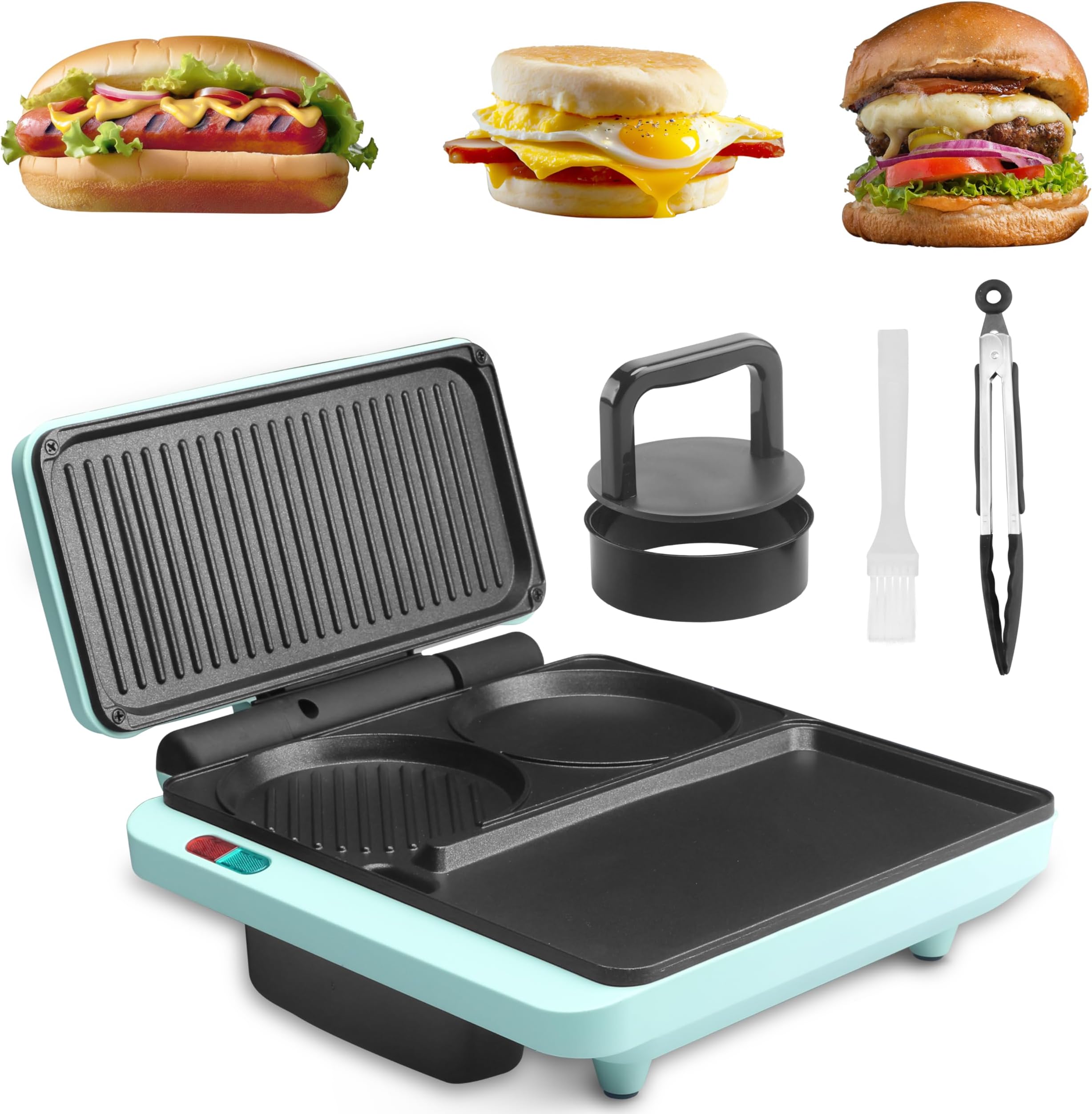 Amazon.com: Hamilton Beach Breakfast Sandwich Maker with Egg Cooker ...