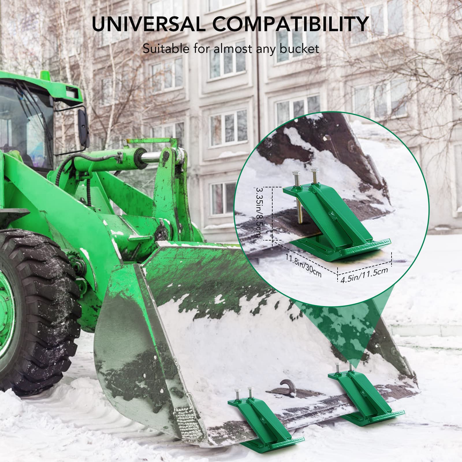 Tractor Bucket Protector, 2pcs Ski Edge Protector, Turf Tamer Skid ...