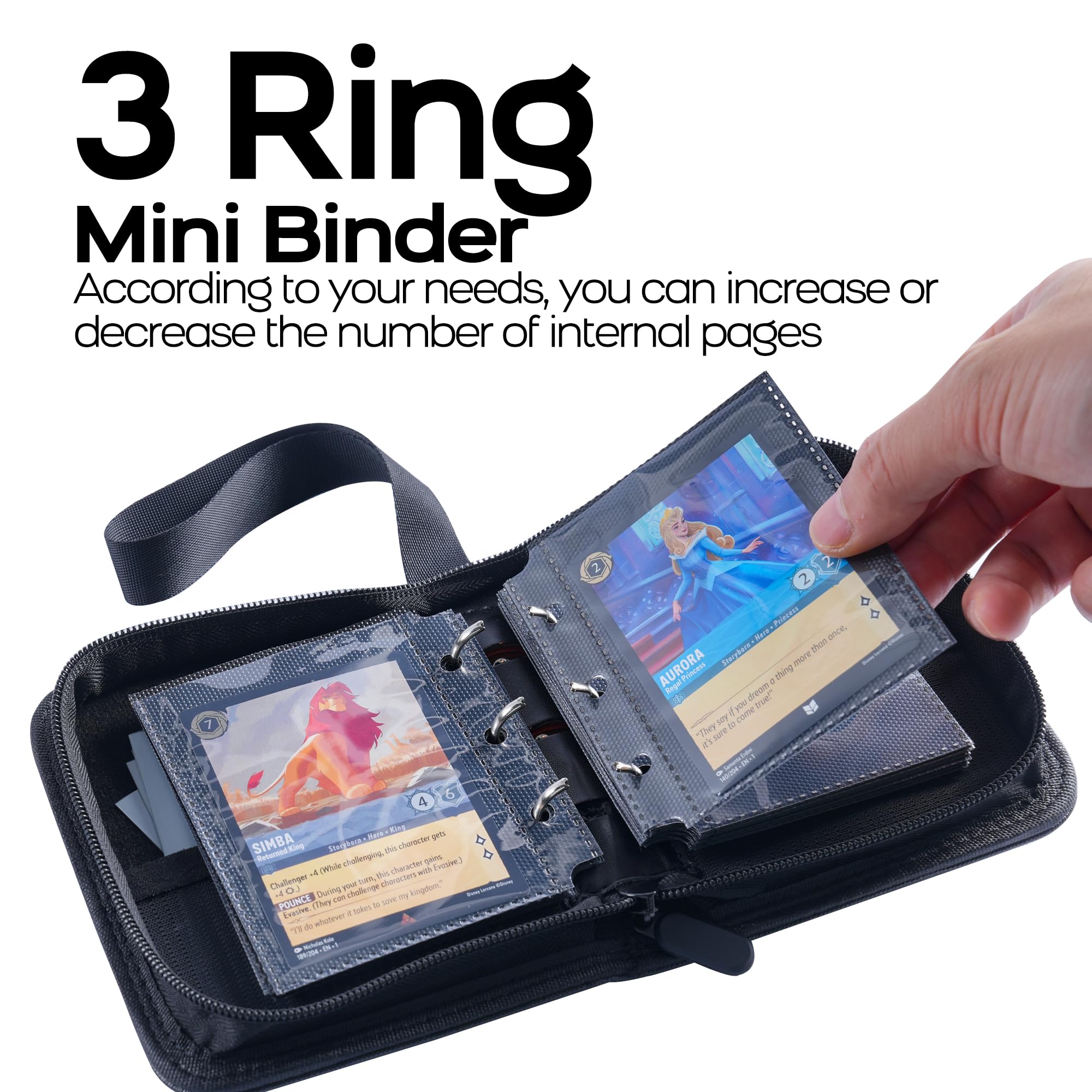 Snapklik.com : Mini Card Binder For Lorcana Cards, Holds 90 Cards ...