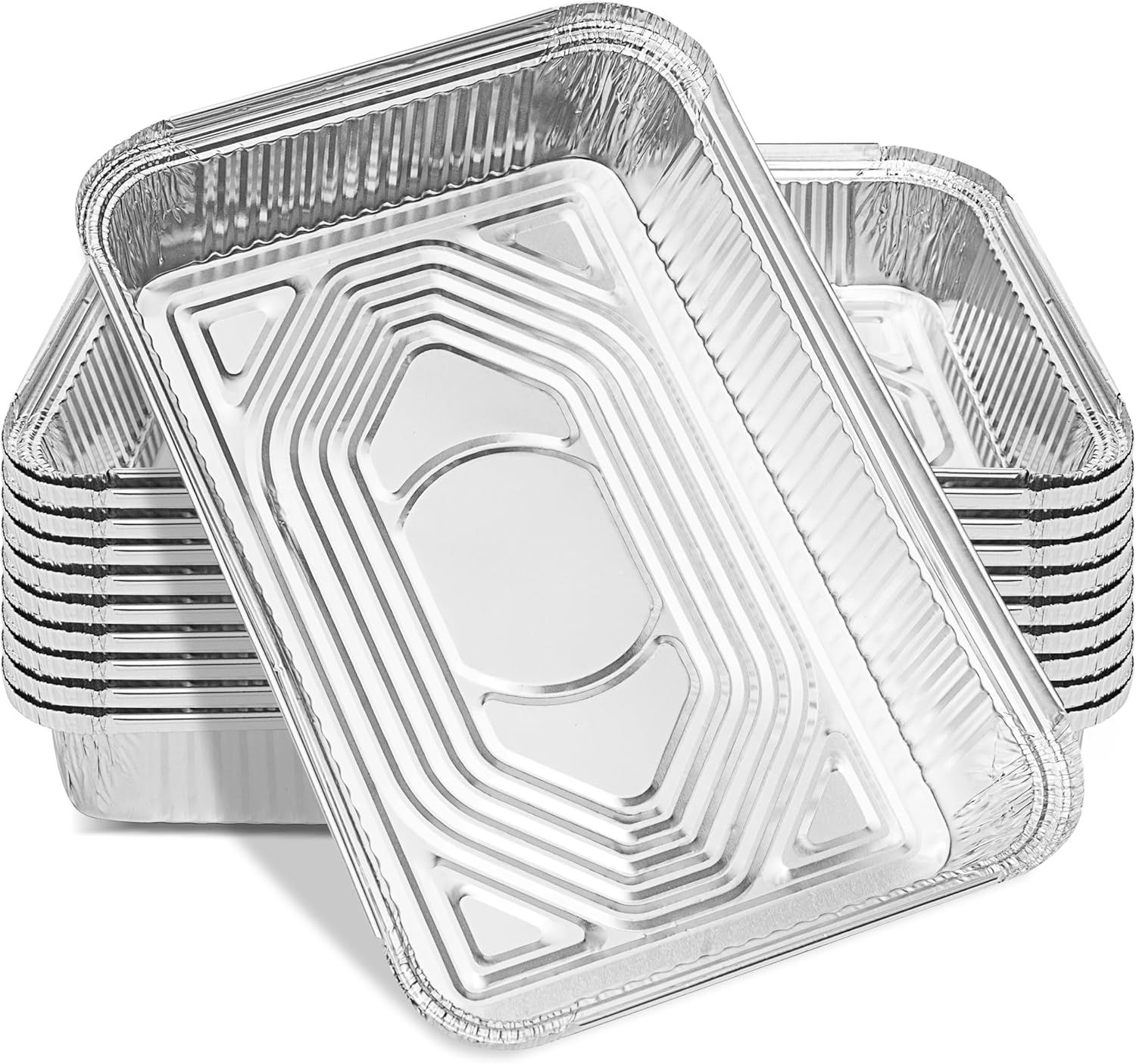 WAD Aluminium foil Tray | Pack of 10 foil Trays | Disposable foil Trays ...