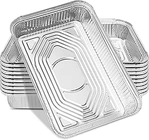 WAD Aluminium foil Tray | Pack of 10 foil Trays | Disposable foil Trays for Baking, Cooking ...